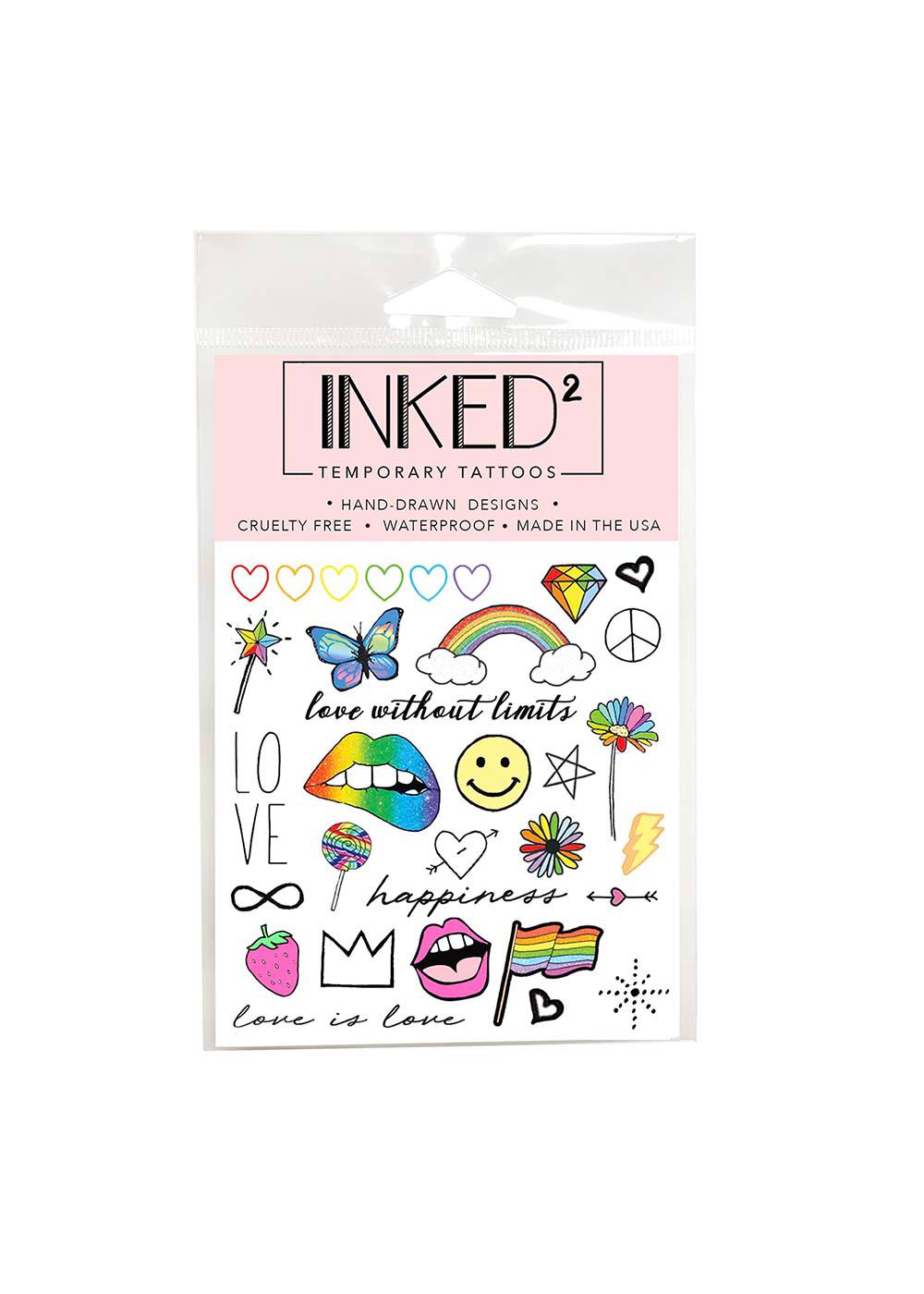 INKED by Dani Pride Temporary Tattoo Sheets - Shop Makeup Tools at H-E-B