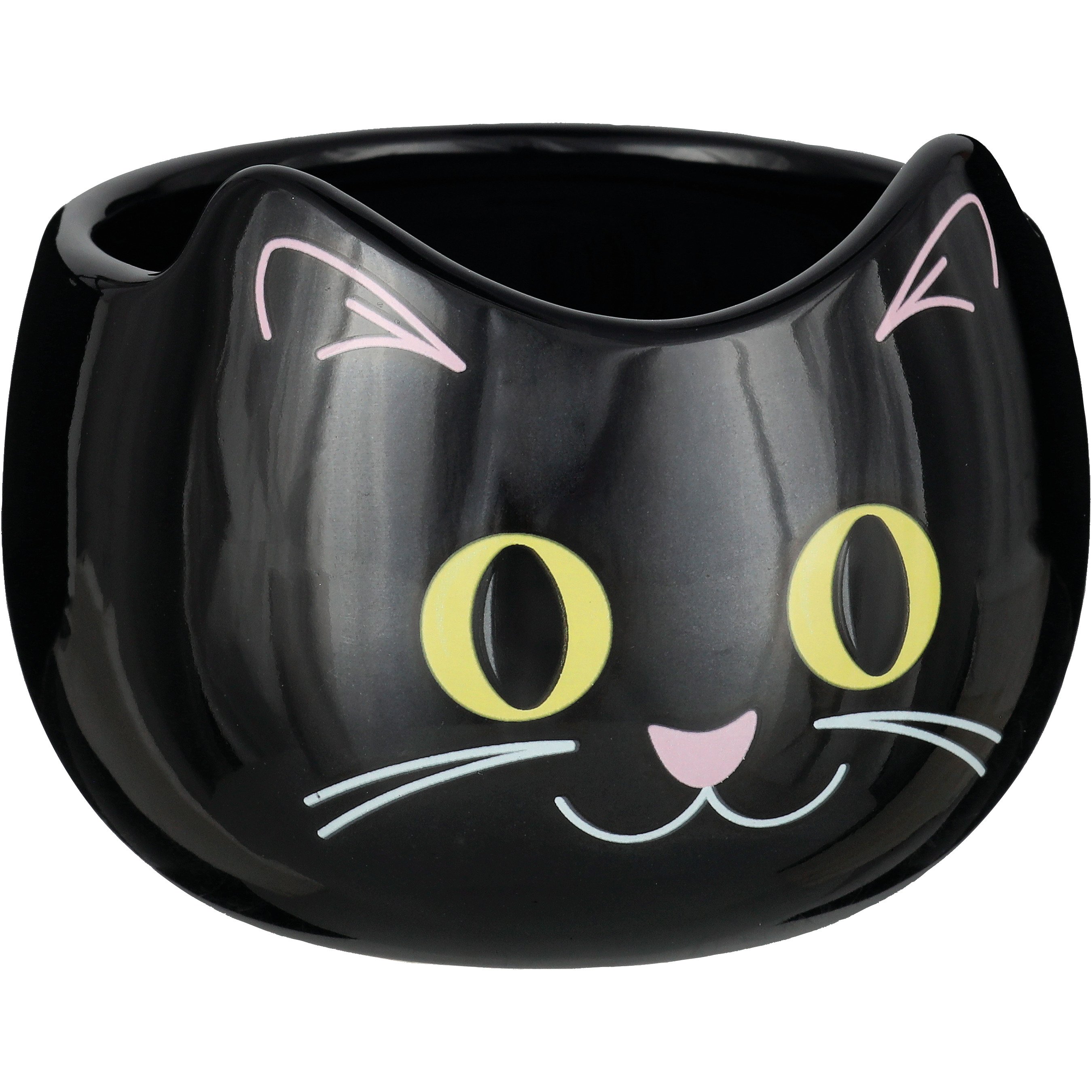 Destination Holiday Black Cat Face Ceramic Halloween Ramekin - Shop ...