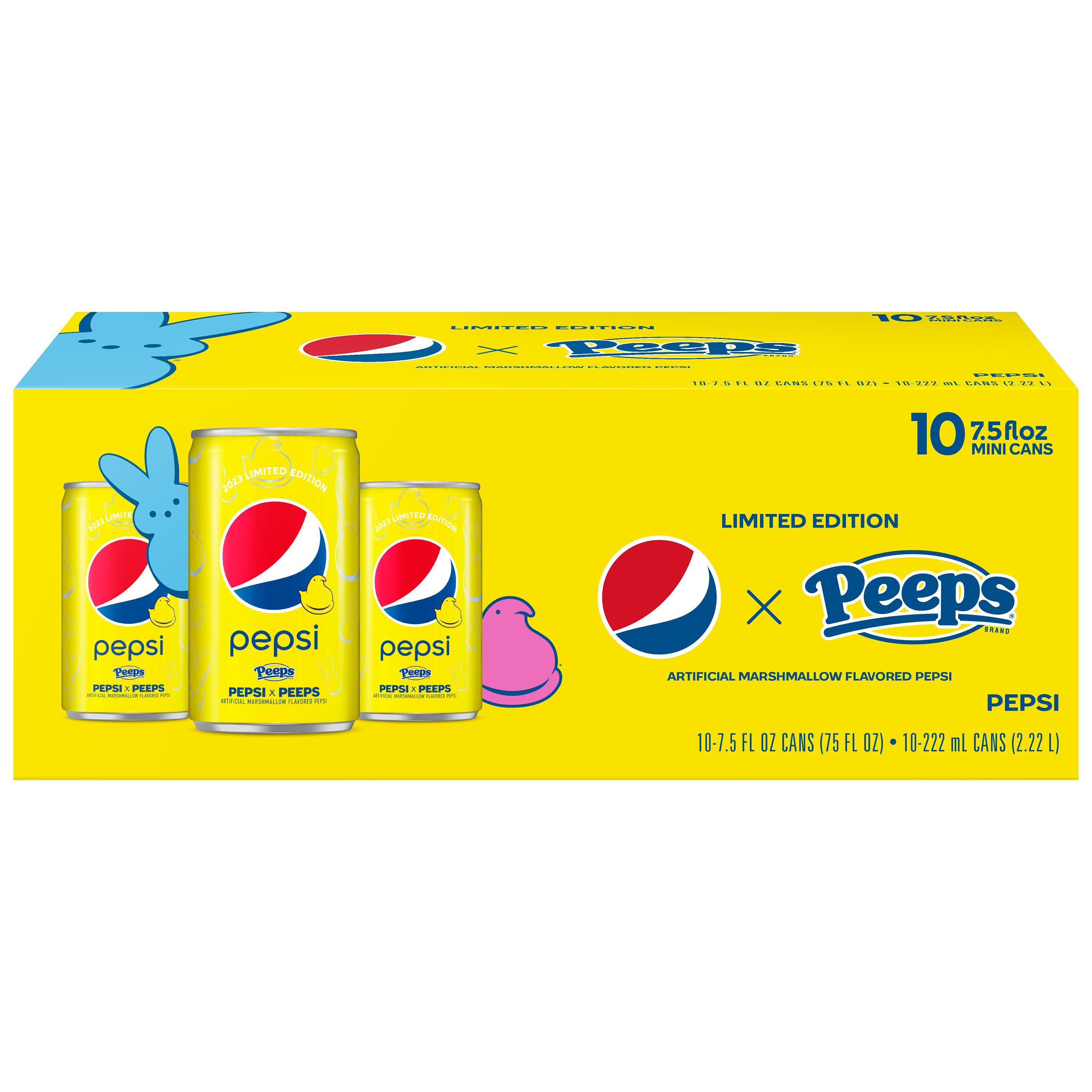 Pepsi Peeps Marshmallow Cola Mini 7.5 oz Cans - Shop Soda at H-E-B
