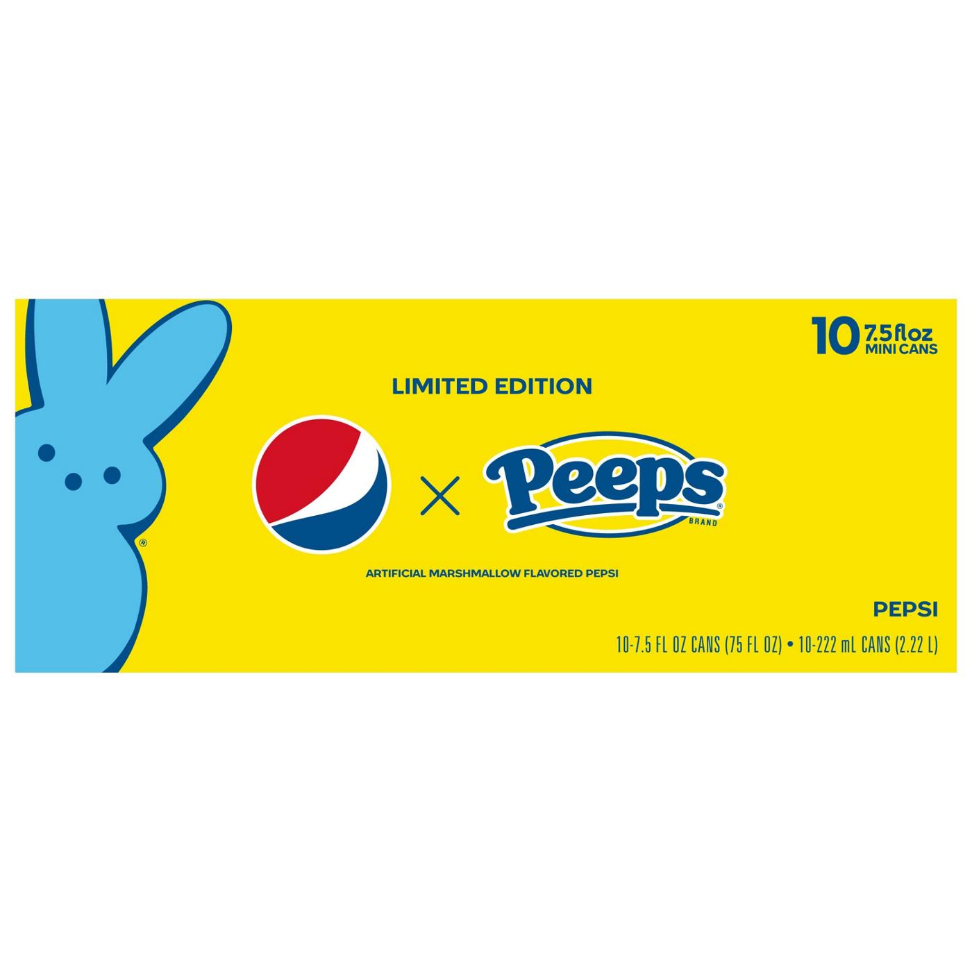 Pepsi Peeps Marshmallow Cola Mini 7.5 oz Cans - Shop Soda at H-E-B
