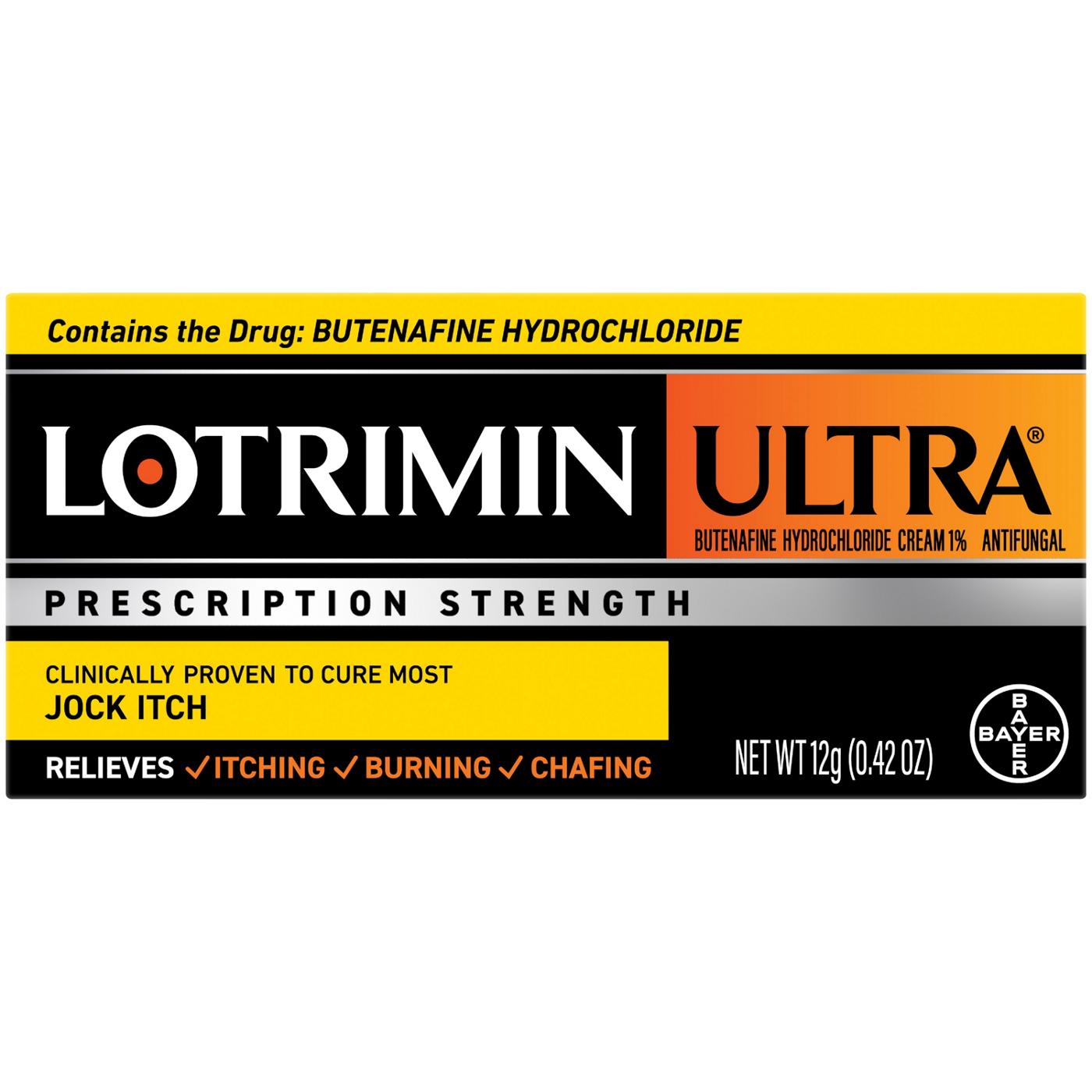 Lotrimin Ultra Prescription Strength Ultra Butenafine Hydrochloride ...