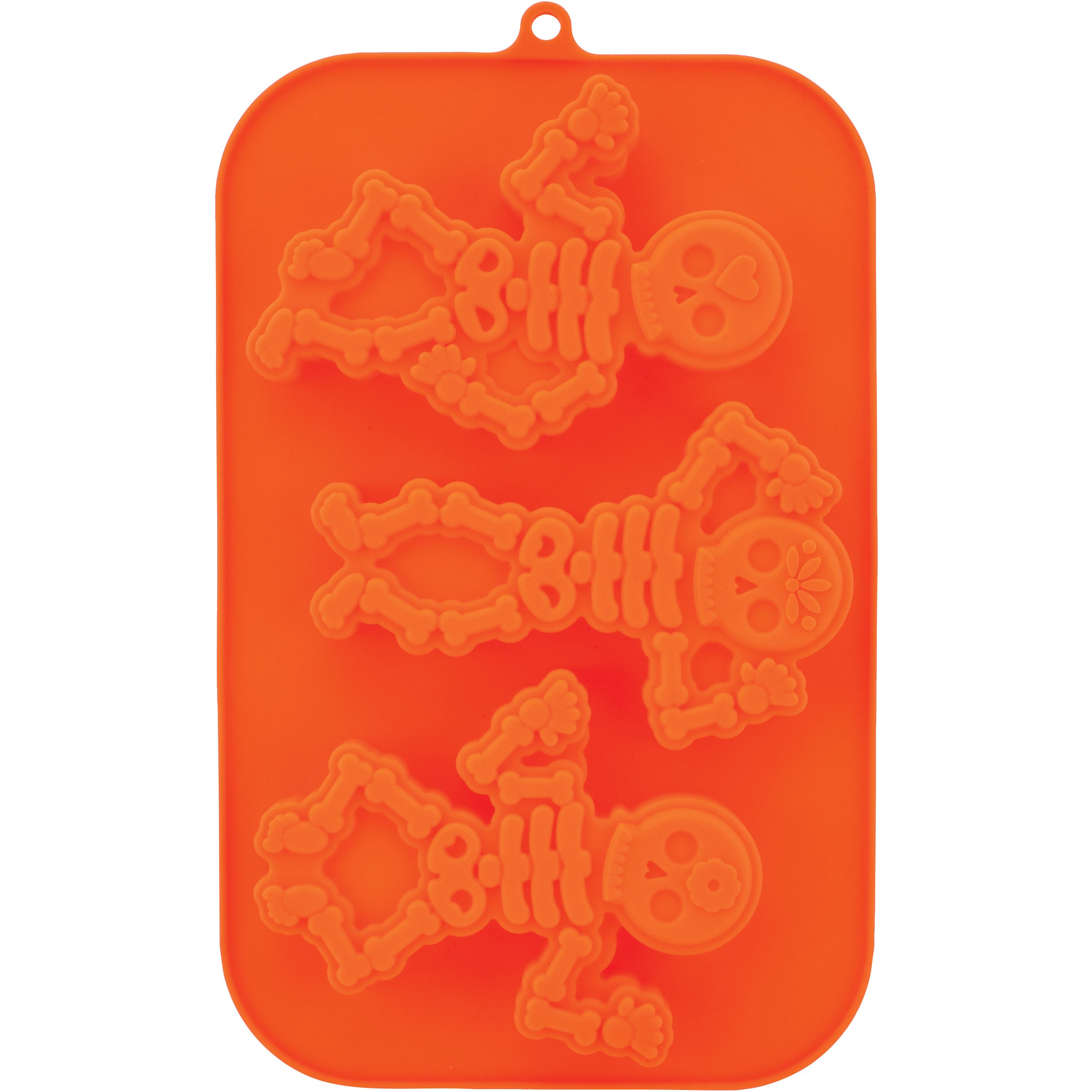 Destination Holiday 3 Cavity Dancing Skeletons Silicone Halloween Treat ...