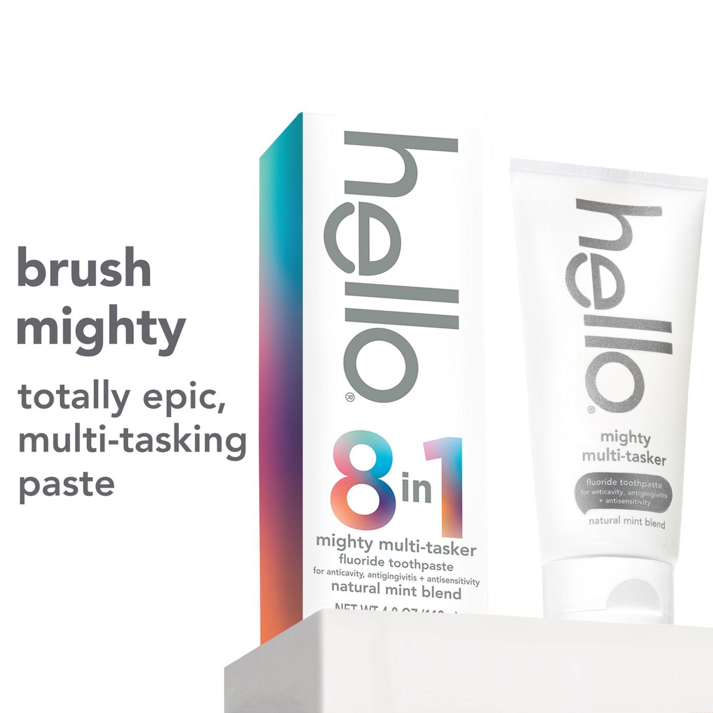 hello Mighty Multi-Tasker Fluoride Toothpaste - Natural Mint Blend ...