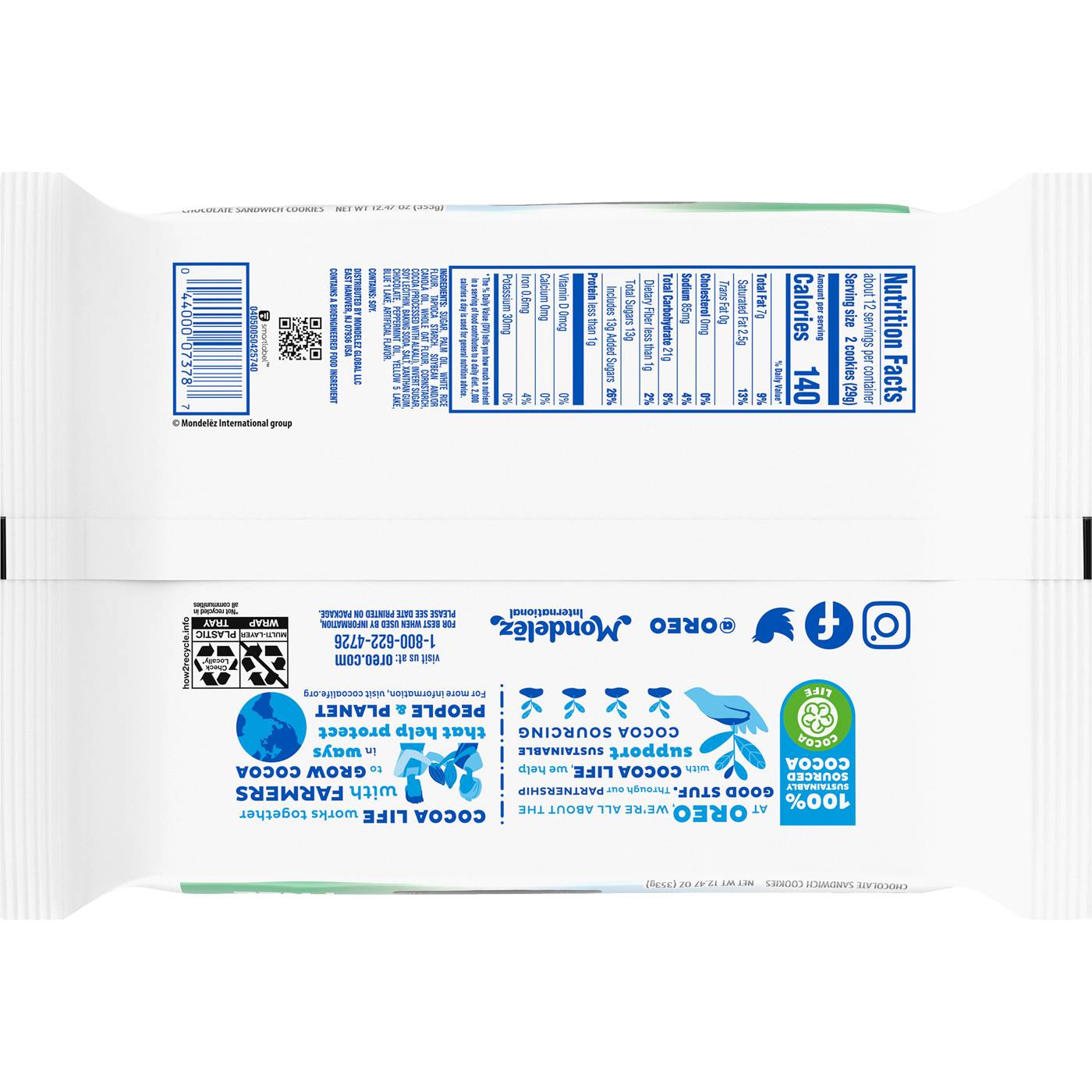 OREO Gluten Free Mint Flavor Creme Chocolate Sandwich Cookies - Shop ...