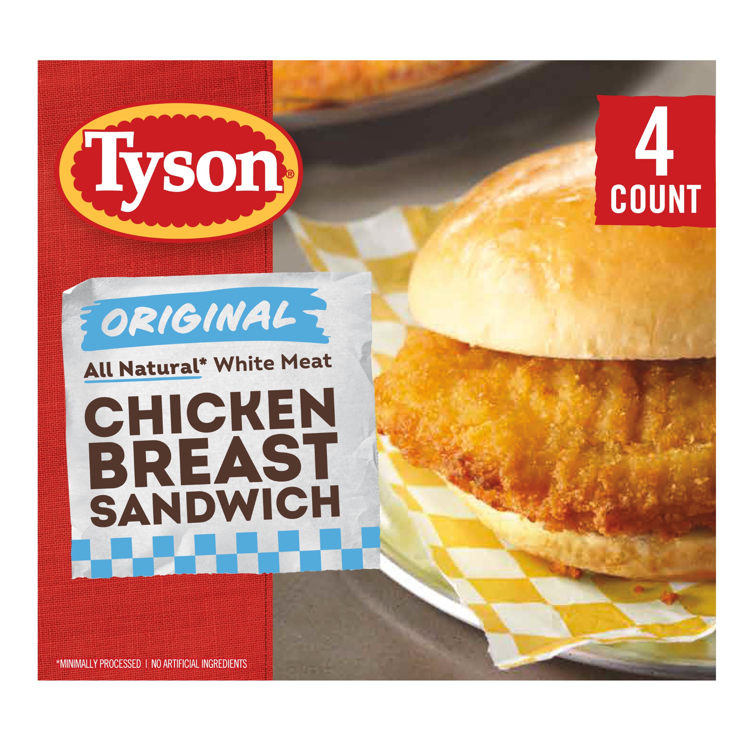 Tyson Original Chicken Breast Frozen Sandwiches - Shop Sandwiches at H-E-B