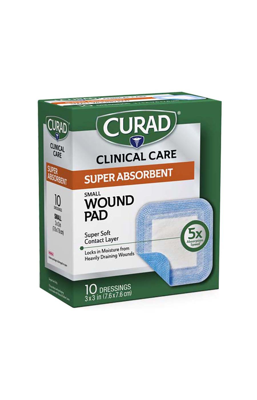 Curad Super Absorbent Wound Pads - Small - Shop Bandages & gauze at H-E-B