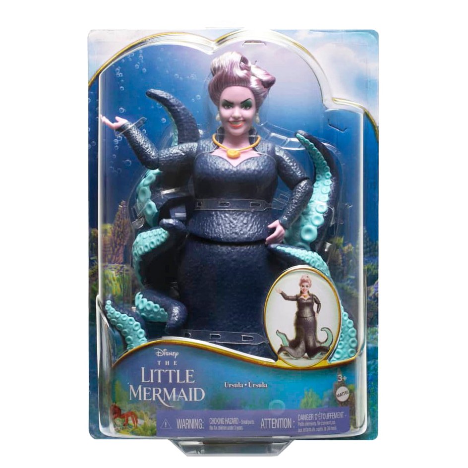 Mattel Disney’s The Little Mermaid Ursula Fashion Doll & Accessory ...