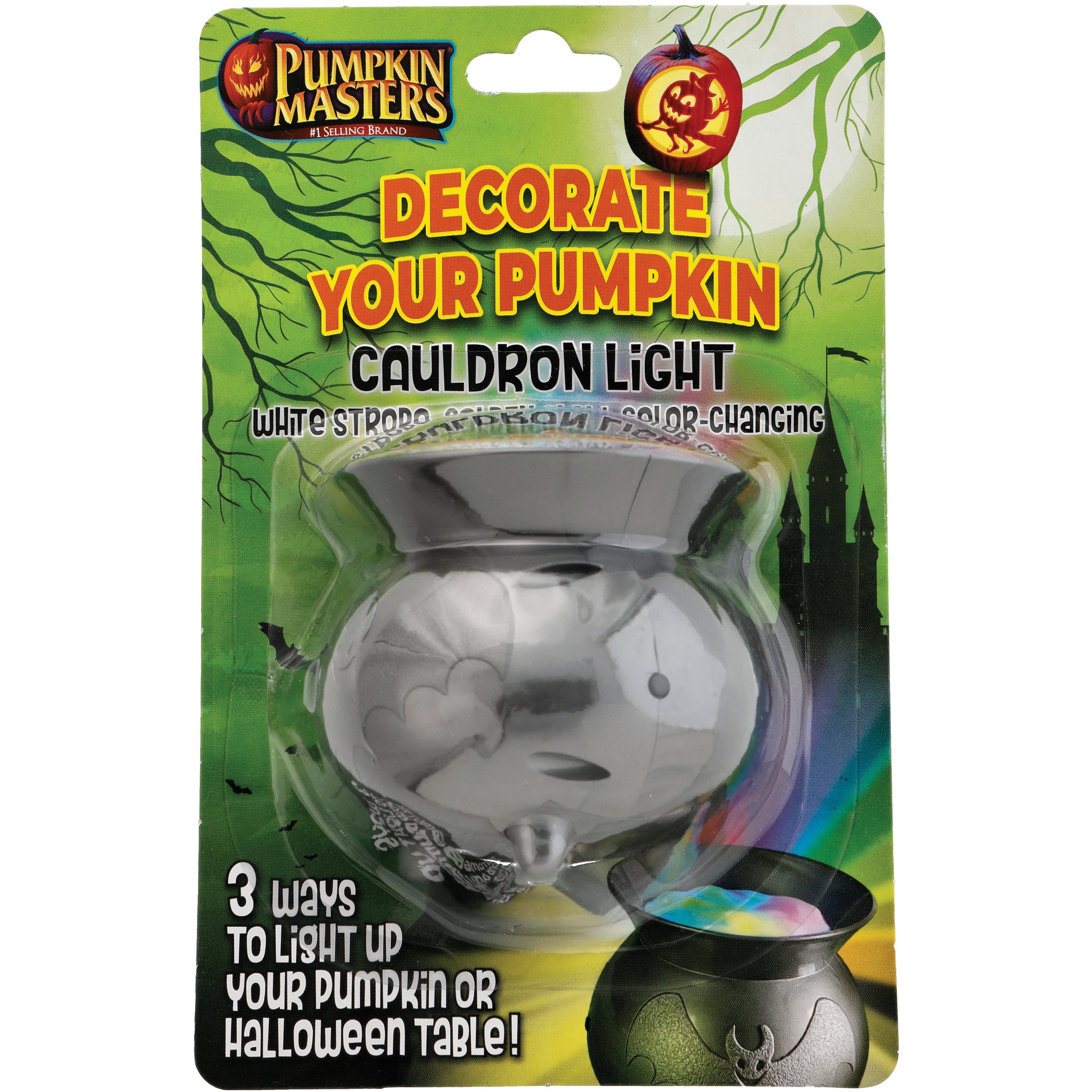 Pumpkin Masters Decorate Your Pumpkin Halloween Cauldron Light - Shop ...