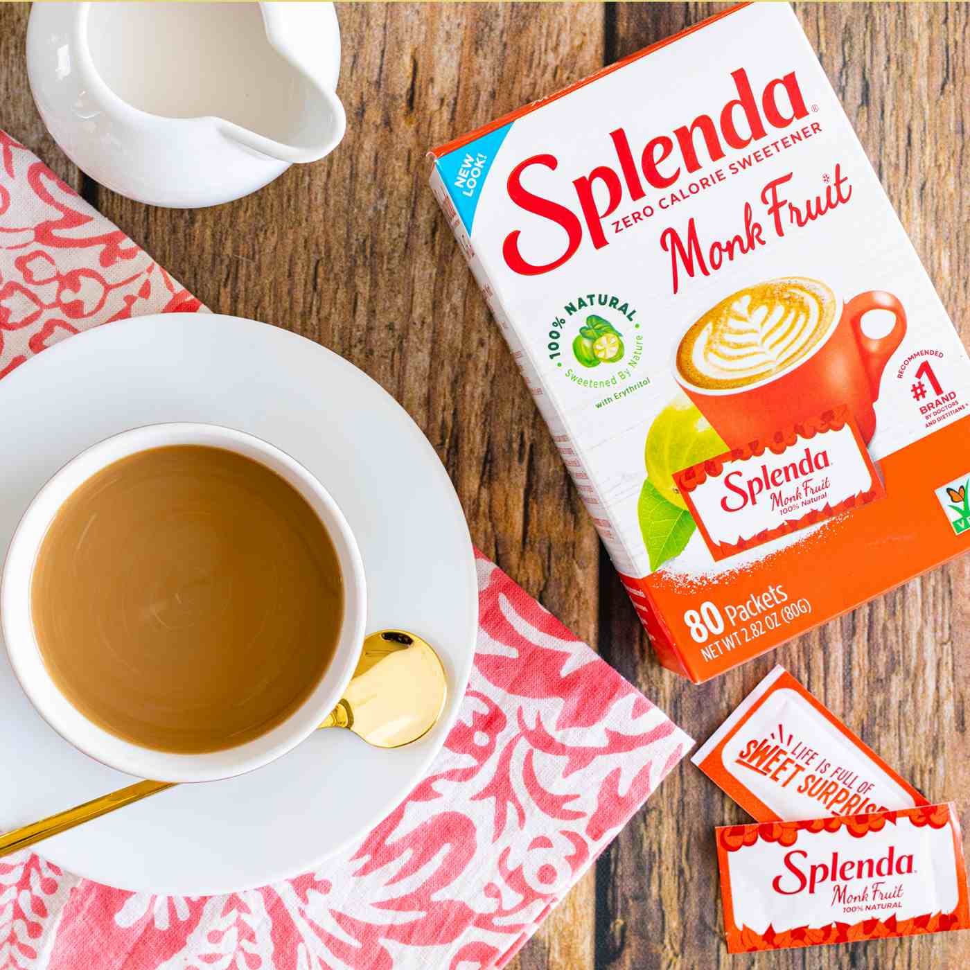 Splenda Monk Fruit Zero Calorie Sweetener Packets - Shop Sugar ...