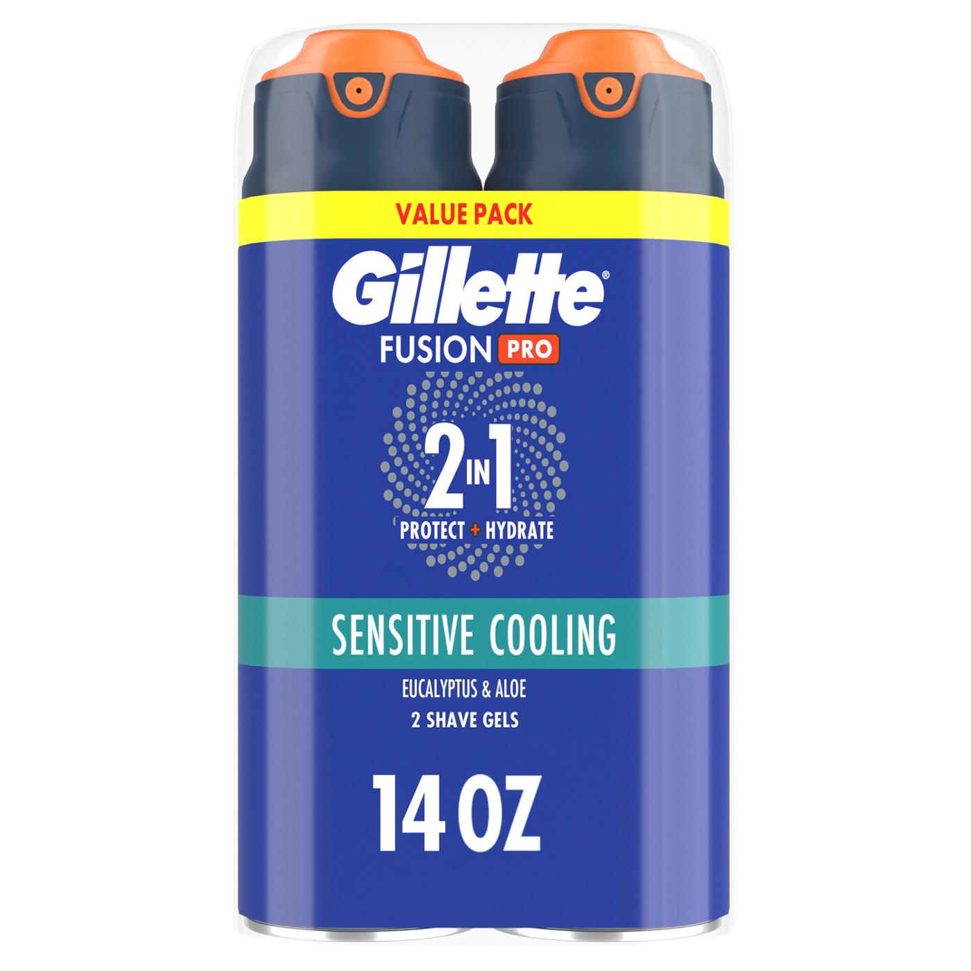 Gillette PRO Shaving Gel for Men Twin Pack - Shop Shaving cream at H-E-B