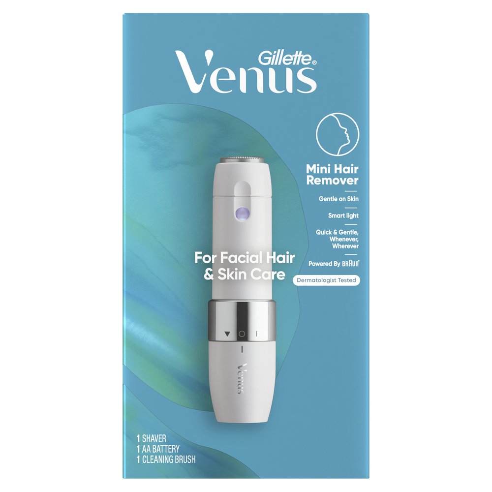 Gillette Venus Mini Facial Hair Remover, Portable Electric Shaver - Shop Electric shavers ...