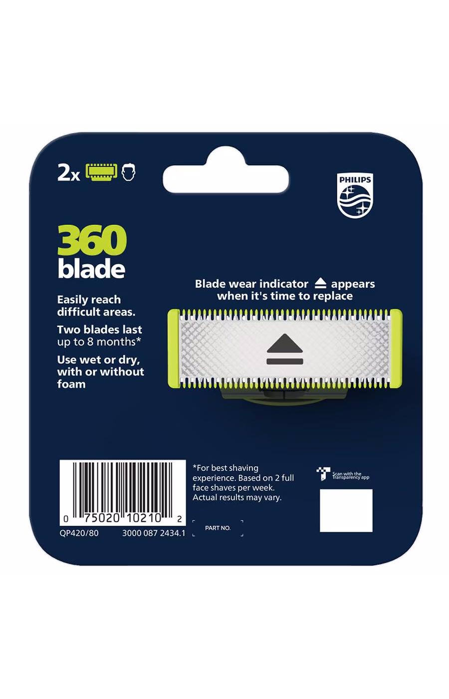 Philips Norelco OneBlade 360 Blade Replacement - Shop Razors & blades ...