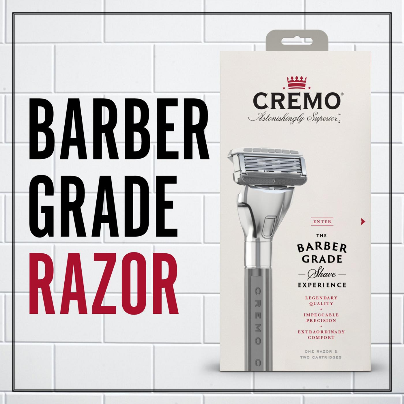 Cremo Barber Grade Razor + 2 Blade Refills - Shop Razors & blades at H-E-B