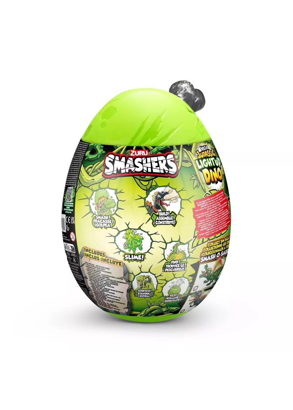 Zuru Smashers Mega Jurassic Light Up Dino Egg - Shop Action figures ...