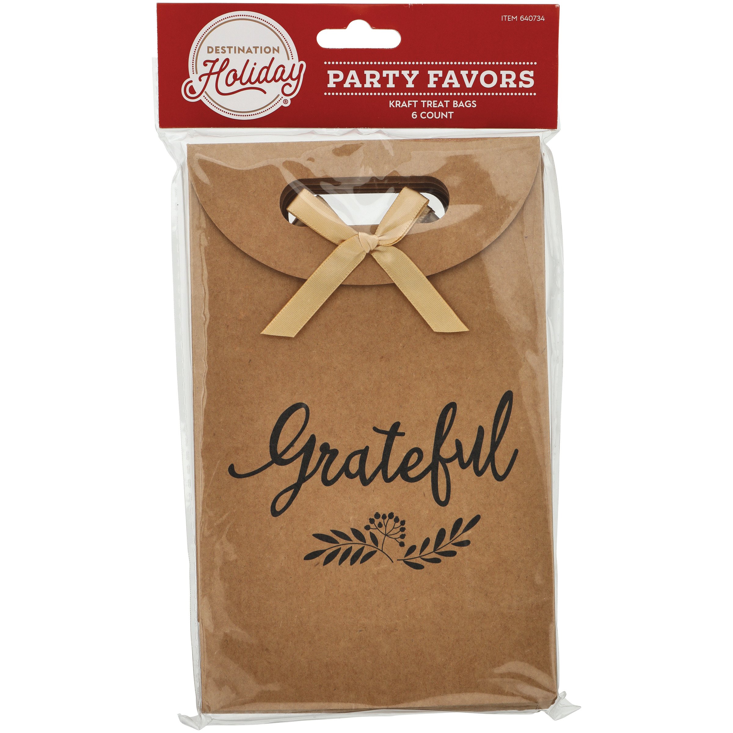 Destination Holiday Grateful Kraft Thanksgiving Treat Bags - Shop ...