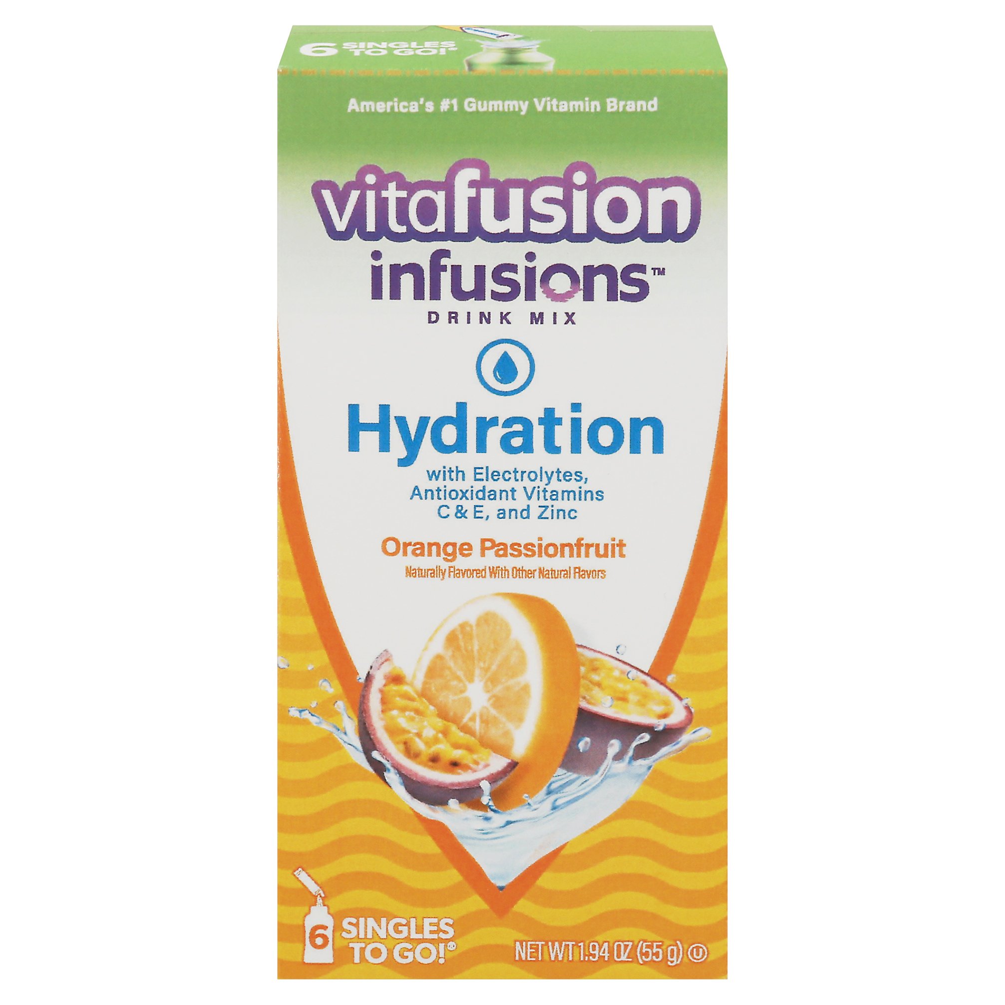 Vitafusion Infusions Hydration Drink Mix - Orange Passionfruit - Shop ...