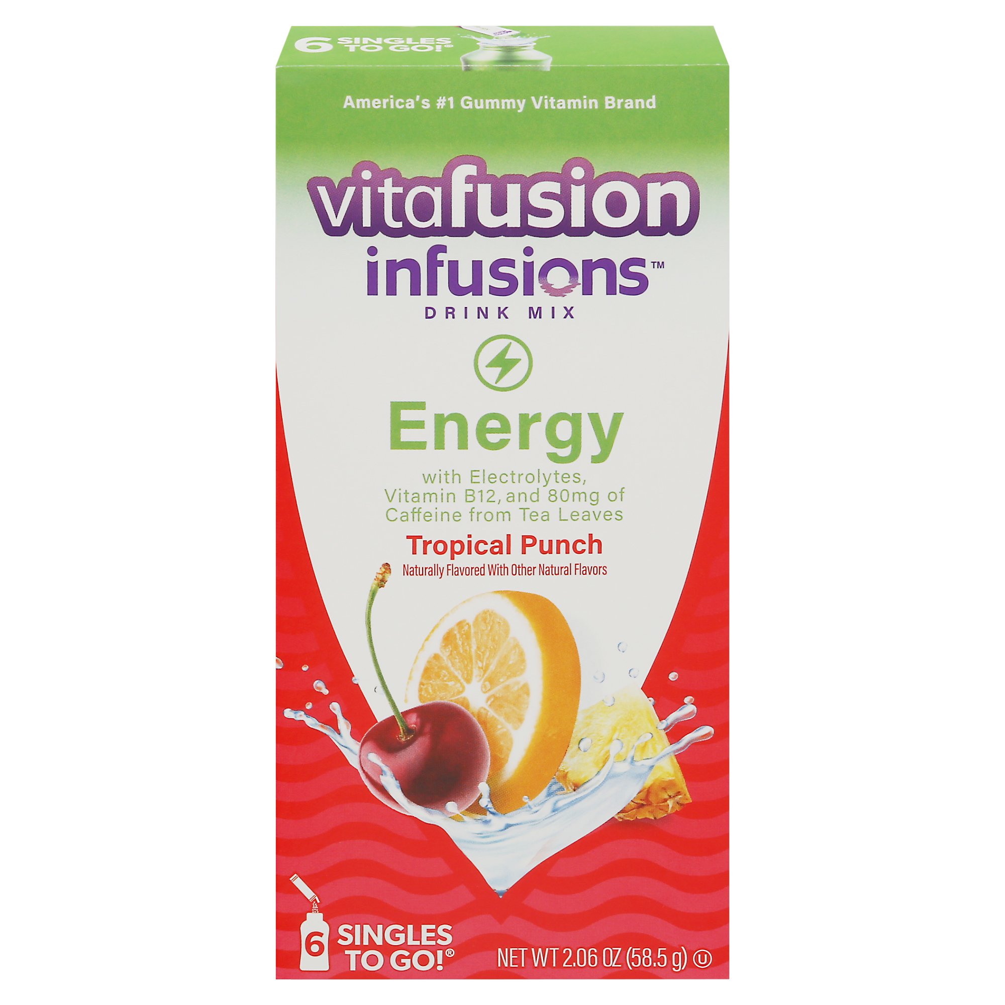 Vitafusion Infusions Energy Drink Mix - Tropical Punch - Shop Mixes ...