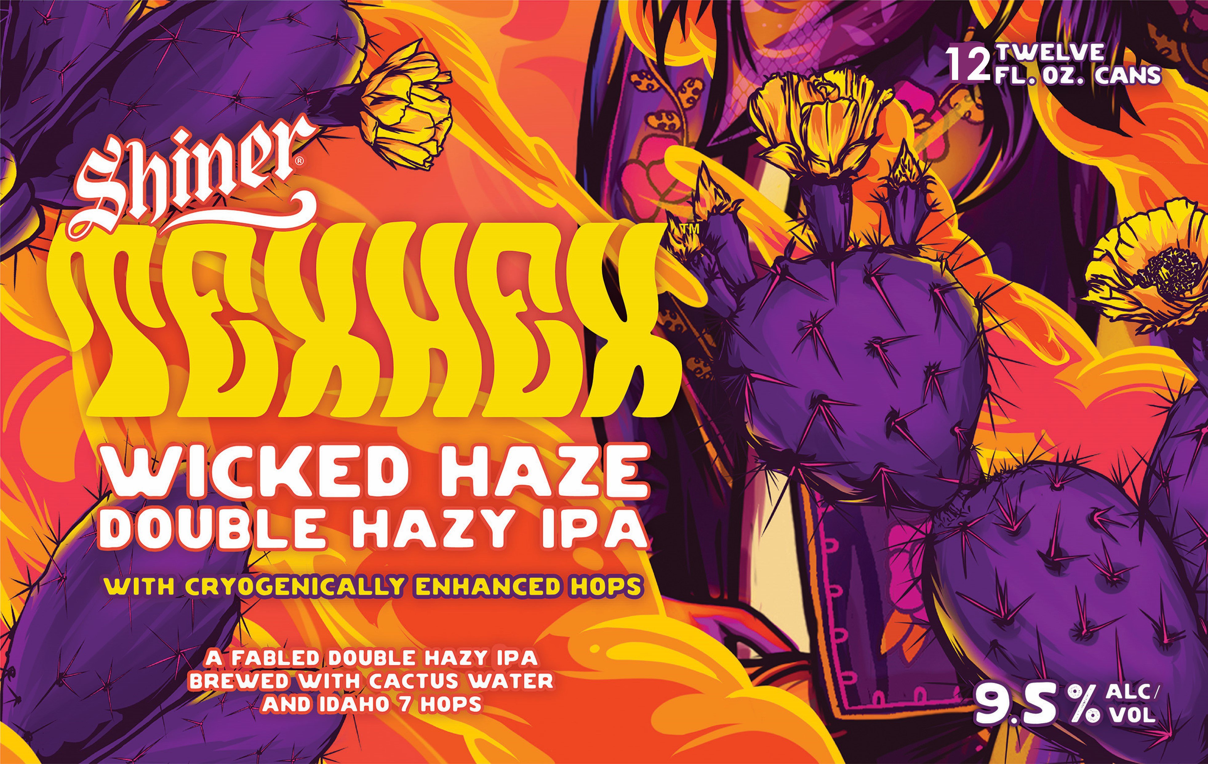 Shiner Texhex Wicked Haze Beer Cans 12 pk - Shop Beer at H-E-B