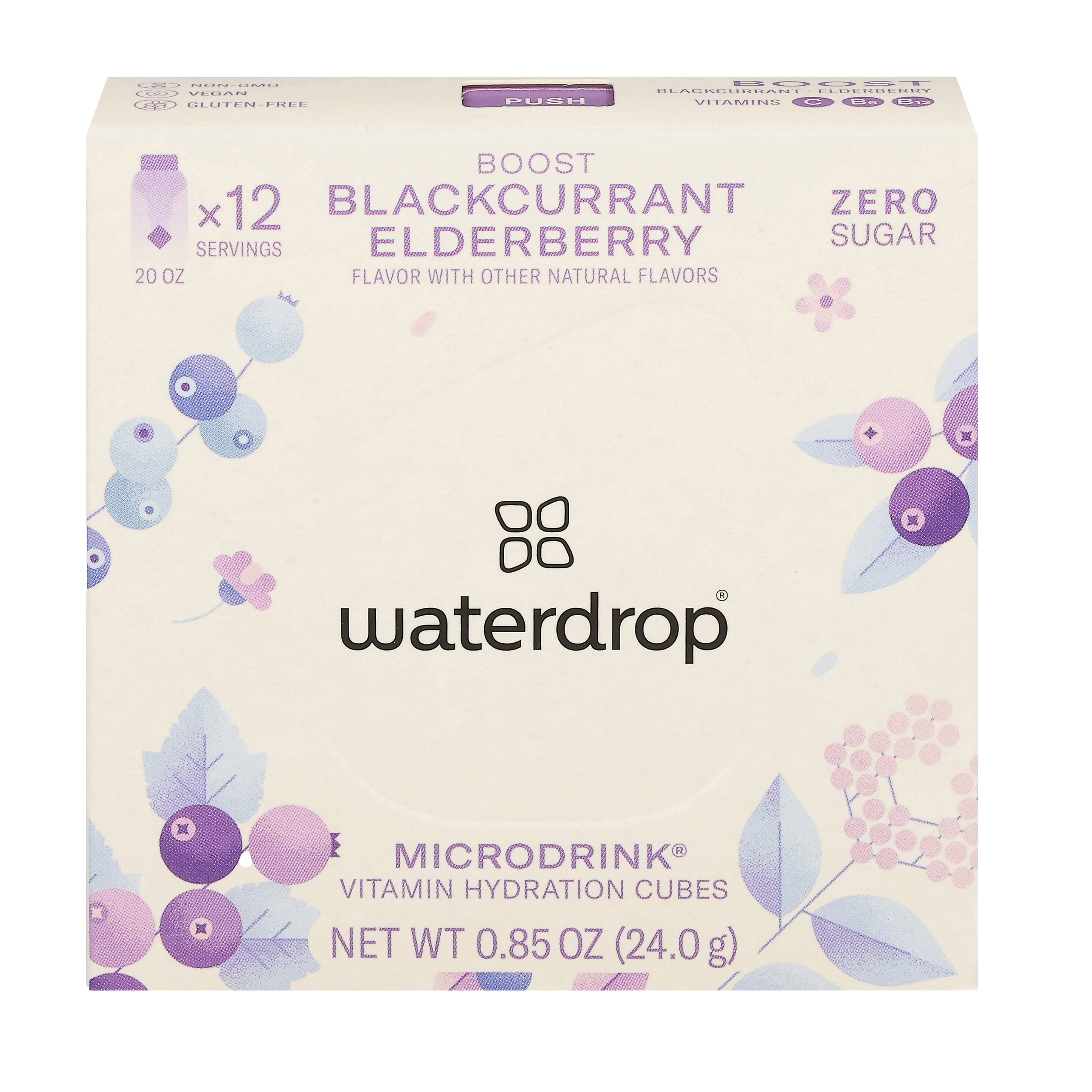 Waterdrop Microdrink Boost Vitamin Hydration Cubes - Blackcurrant ...