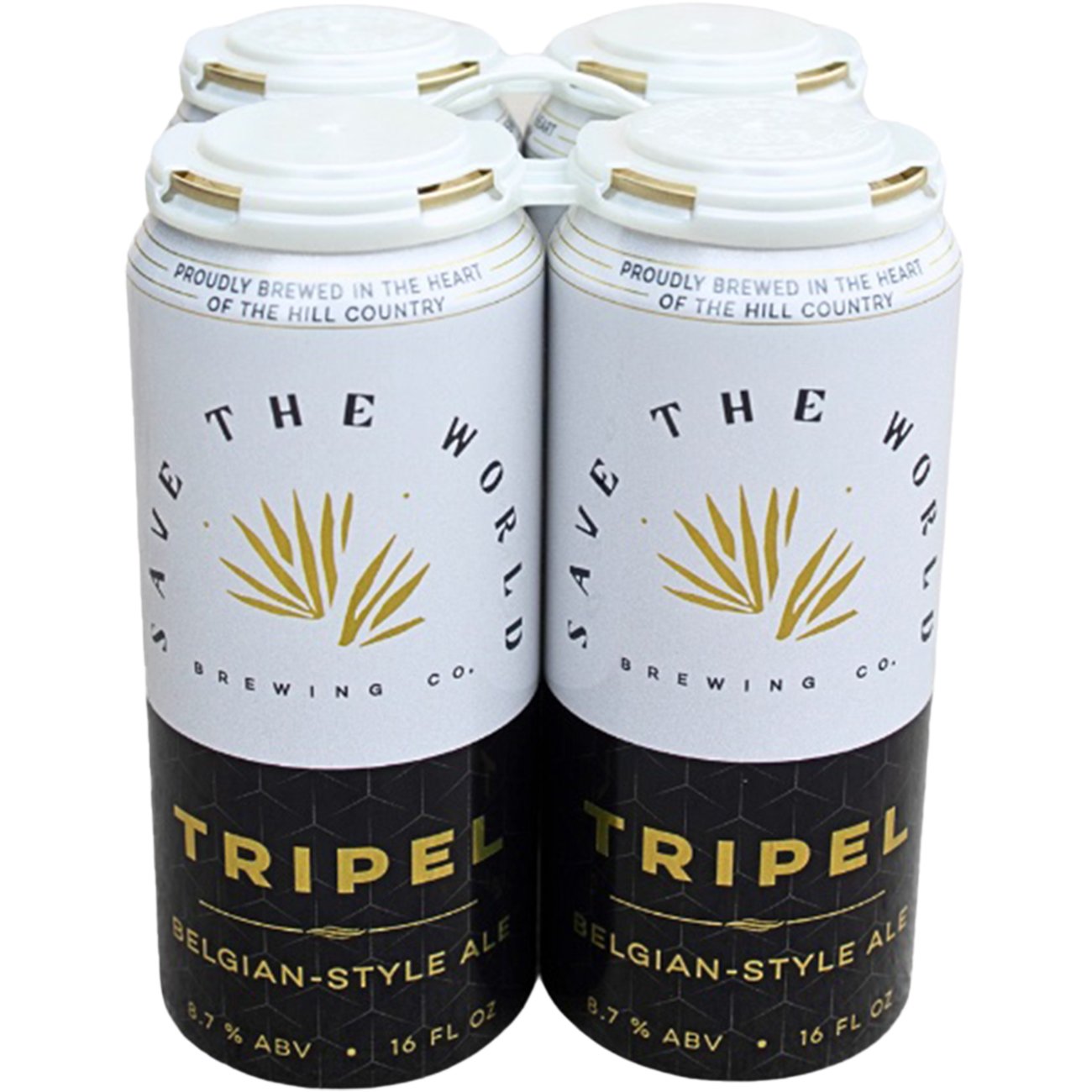 Save The World Brewing Co Belgian-Style Tripel Ale Craft Beer 4 pk Cans ...