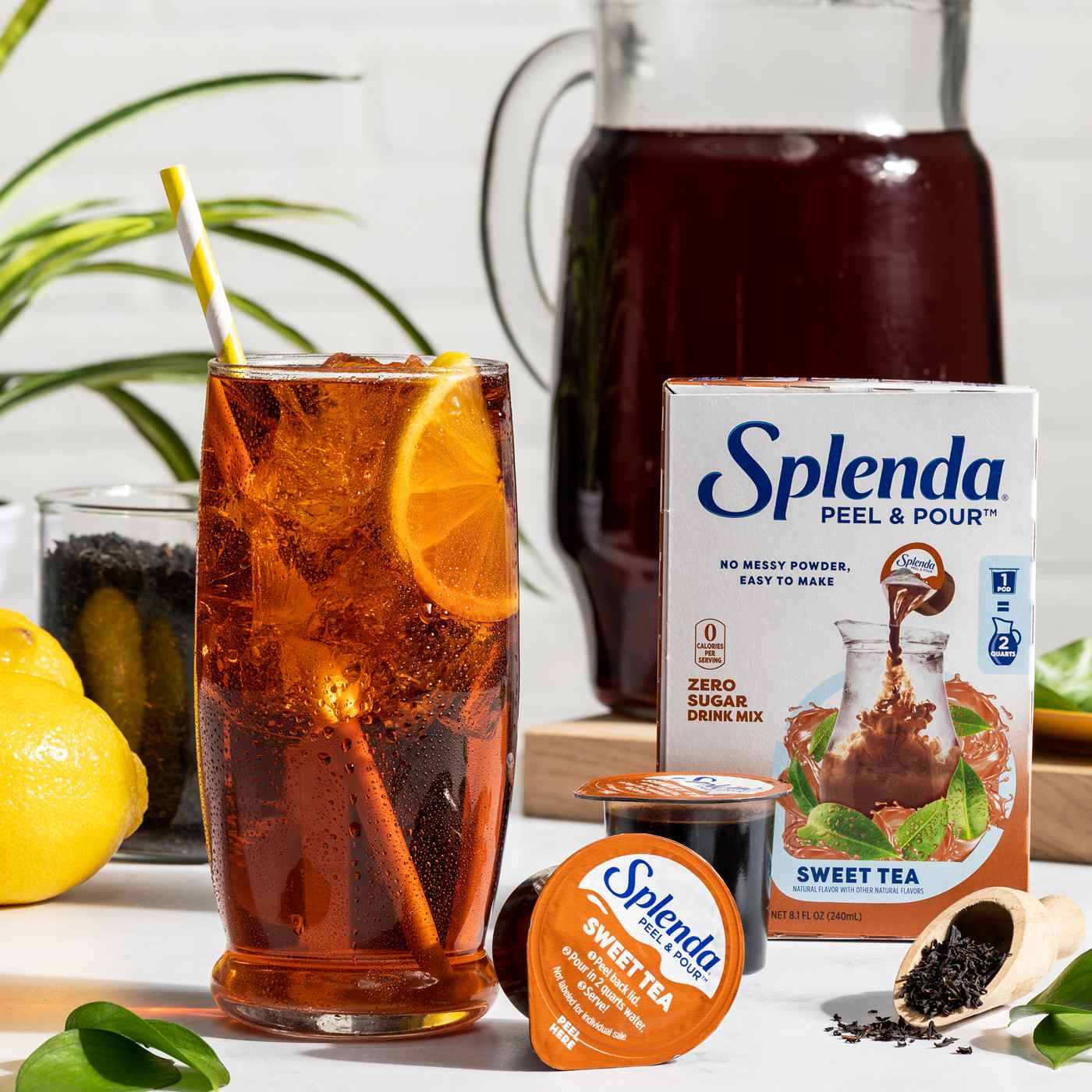 Splenda Peel & Pour Pitcher Perfect Drink Mix - Sweet Tea - Shop Mixes ...