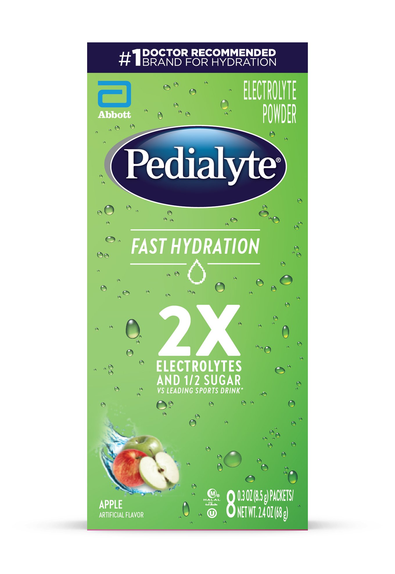 Pedialyte Fast Hydration Electrolyte Drink Mix - Apple - Shop Mixes ...