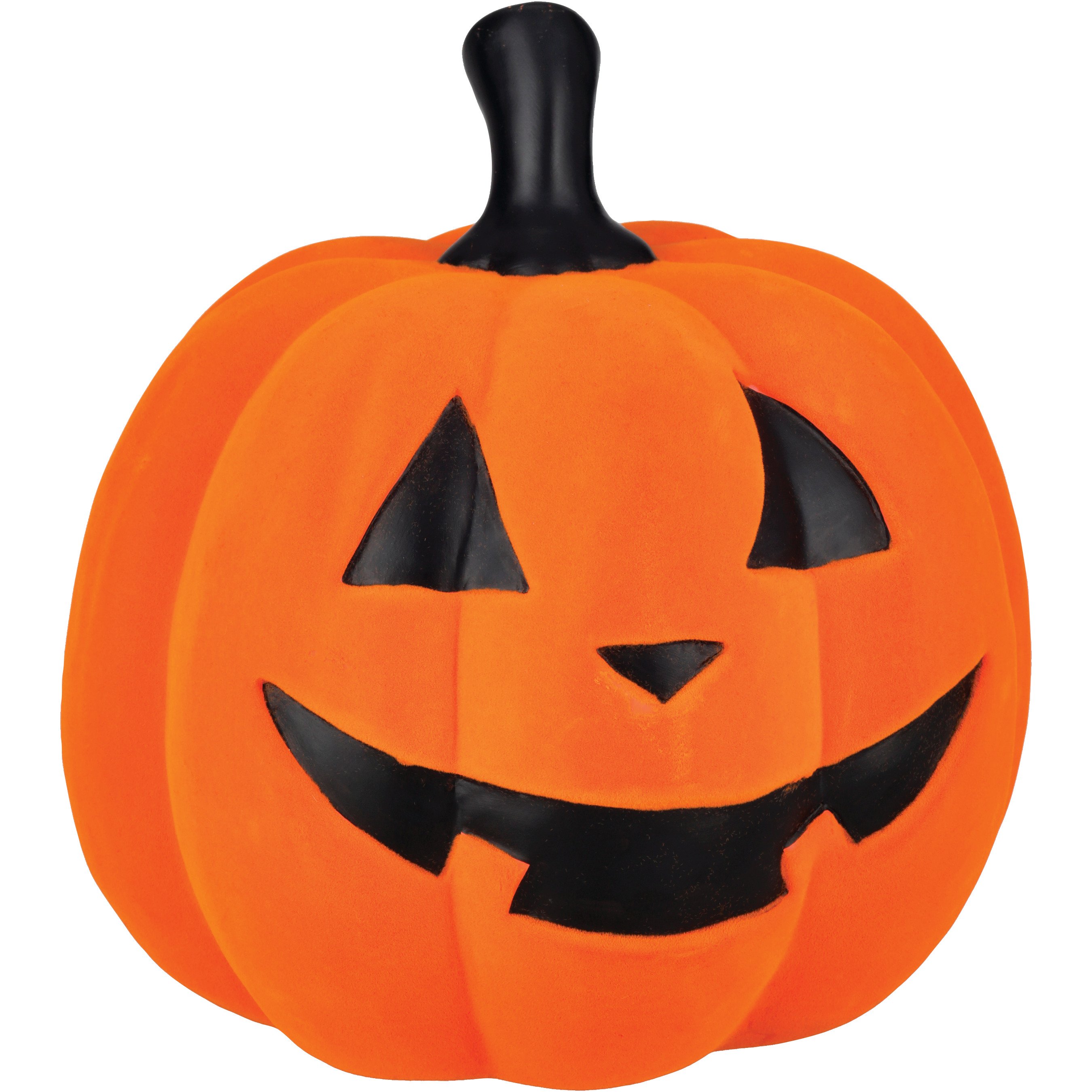 Destination Holiday Hall Flocked Halloween Pumpkin - Orange - Shop ...