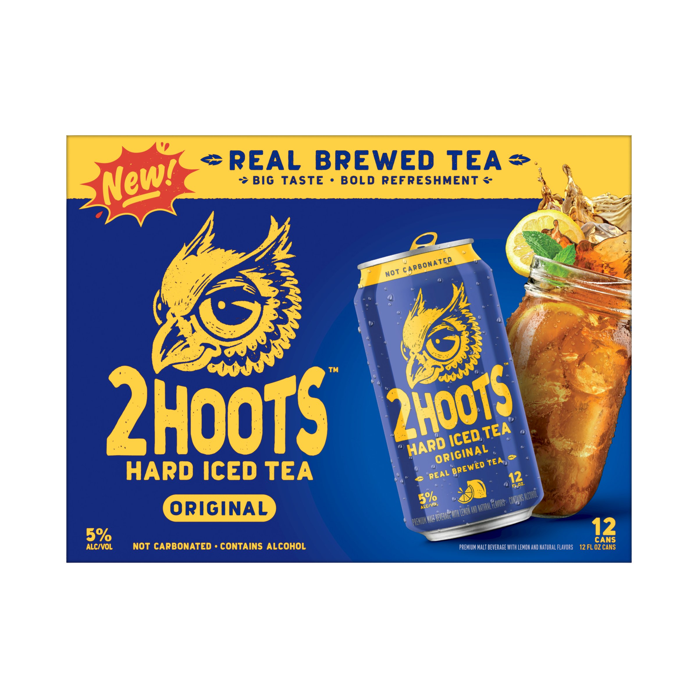 2 Hoots Hard Iced Tea Original Cans 12 pk - Shop Malt beverages ...