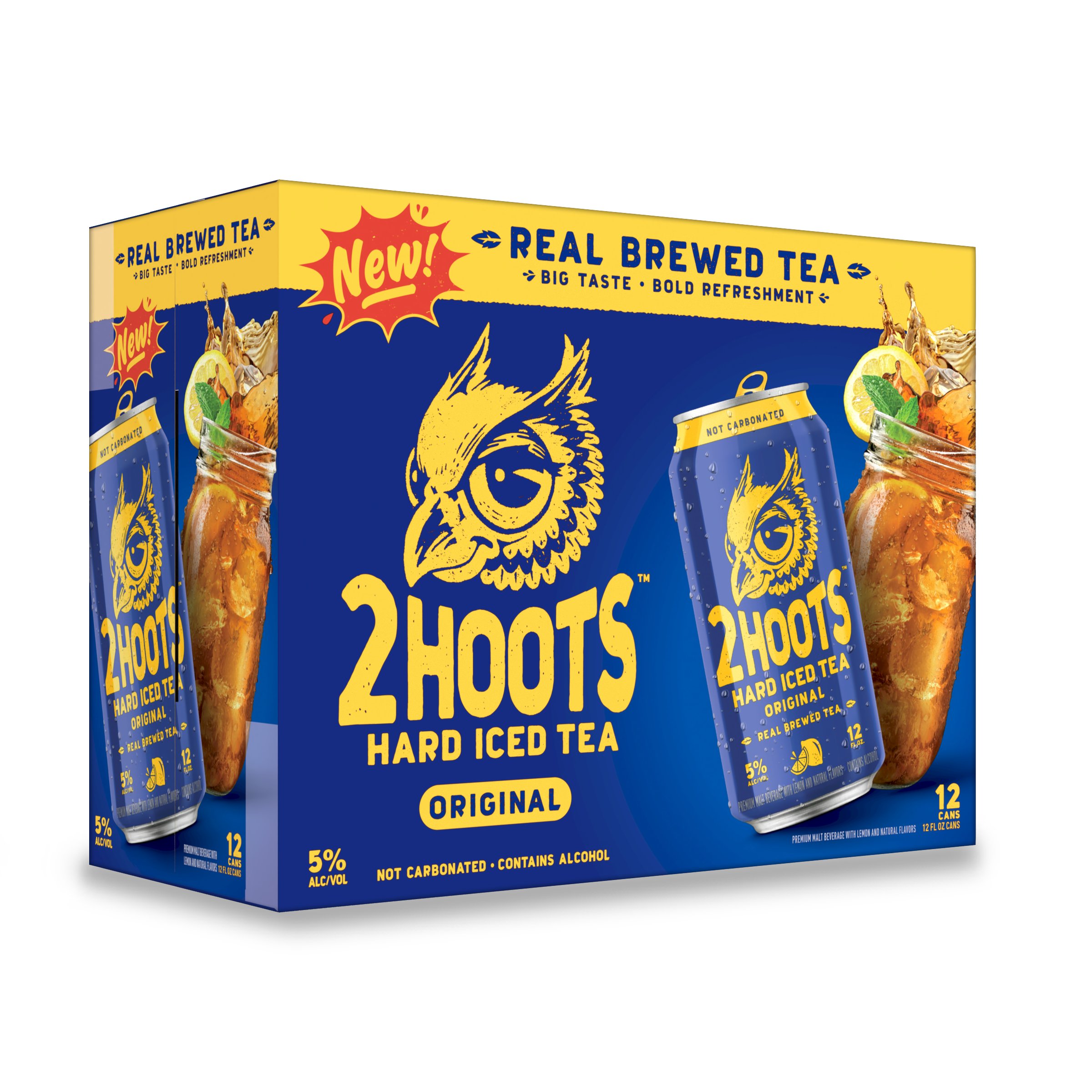 2 Hoots Hard Iced Tea Original 12 pk Cans - Shop Malt beverages ...