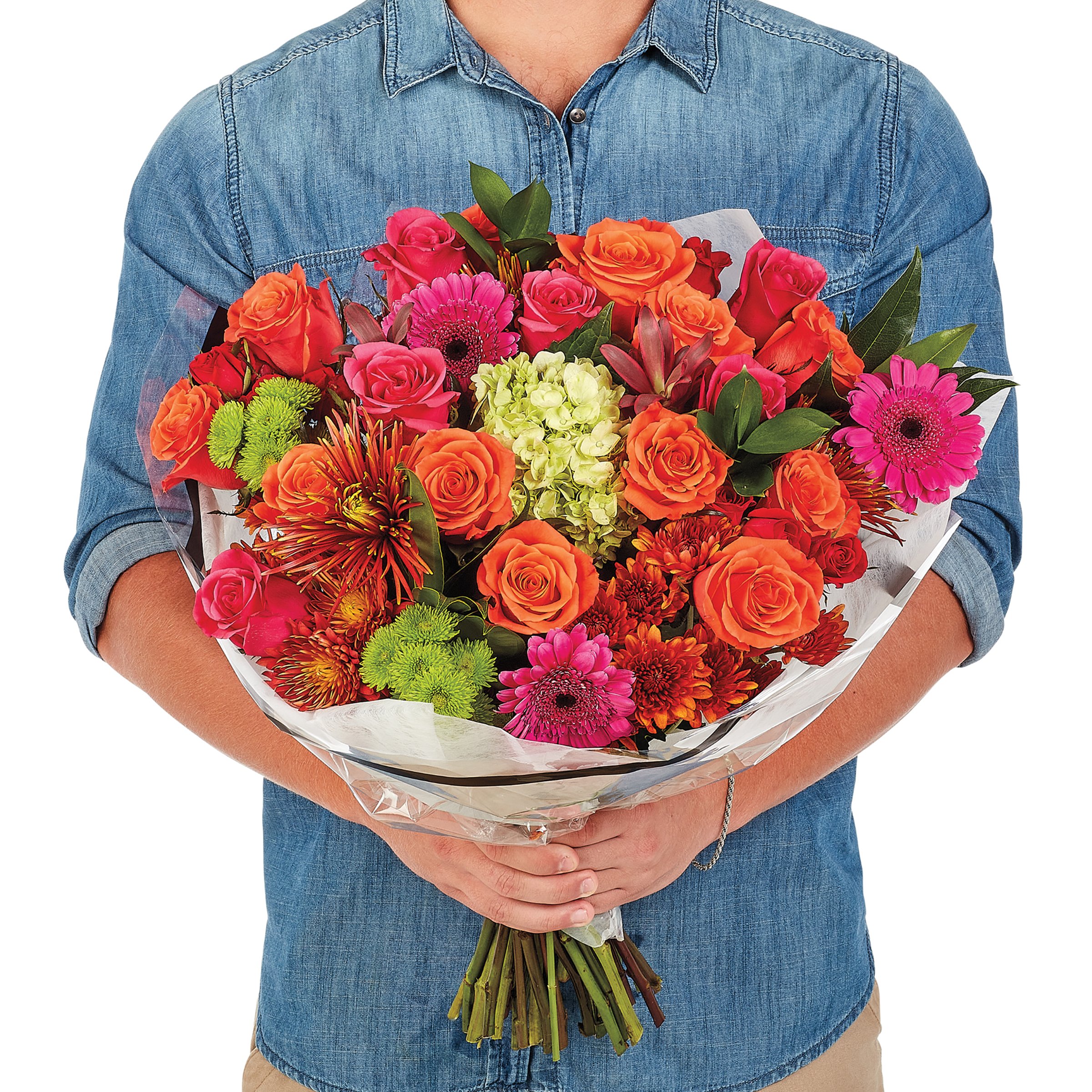 BLOOMS by H-E-B Hand-Tied Hill Country Deluxe Flower Bouquet - Shop ...