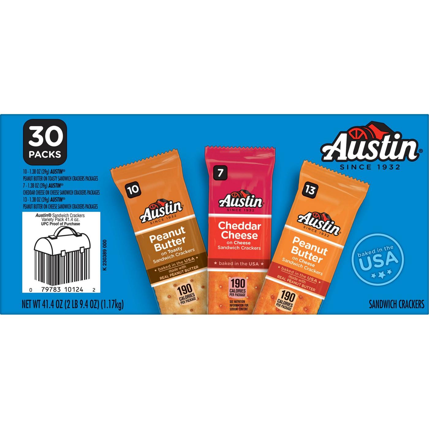 Austin Variety Pack Sandwich Crackers, 41.4 oz - Shop Crackers ...