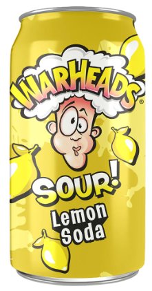 Warheads Lemon Sour Soda - Shop Soda at H-E-B