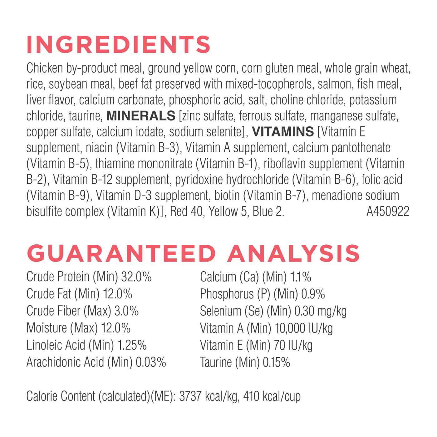 Cat Chow Purina Cat Chow Complete High Protein With Salmon Cat Food Dry ...