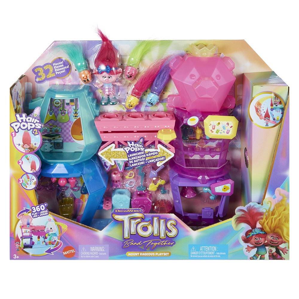 Mattel Trolls Hair Pops Mount Rageous Playset - Shop Action figures ...