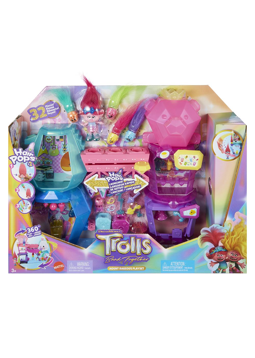 Mattel Trolls Hair Pops Mount Rageous Playset - Shop Action figures ...