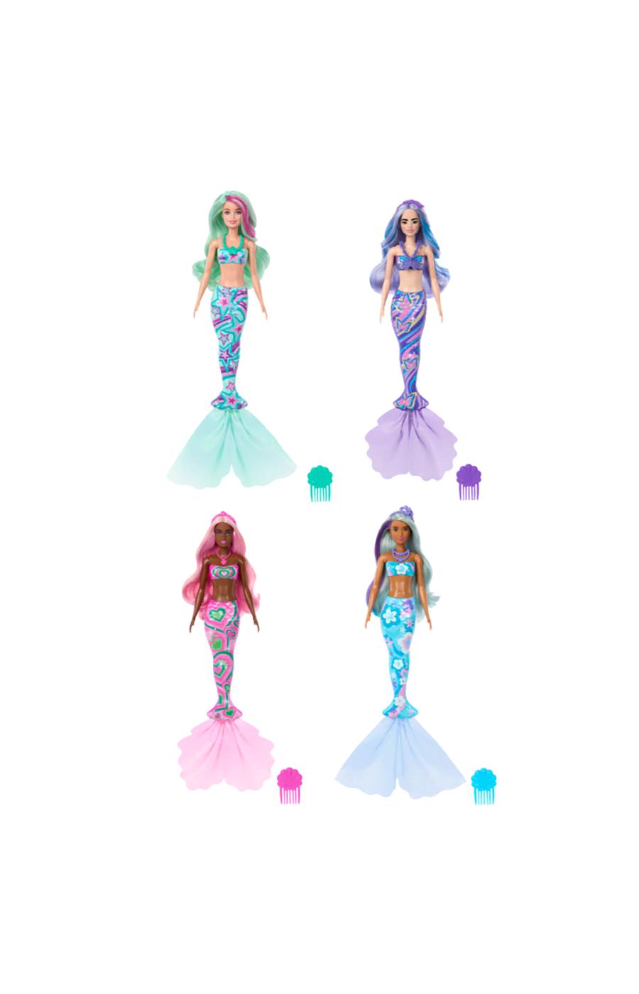 Barbie Color Reveal Mermaid Series Surprise Doll - Shop Action figures ...
