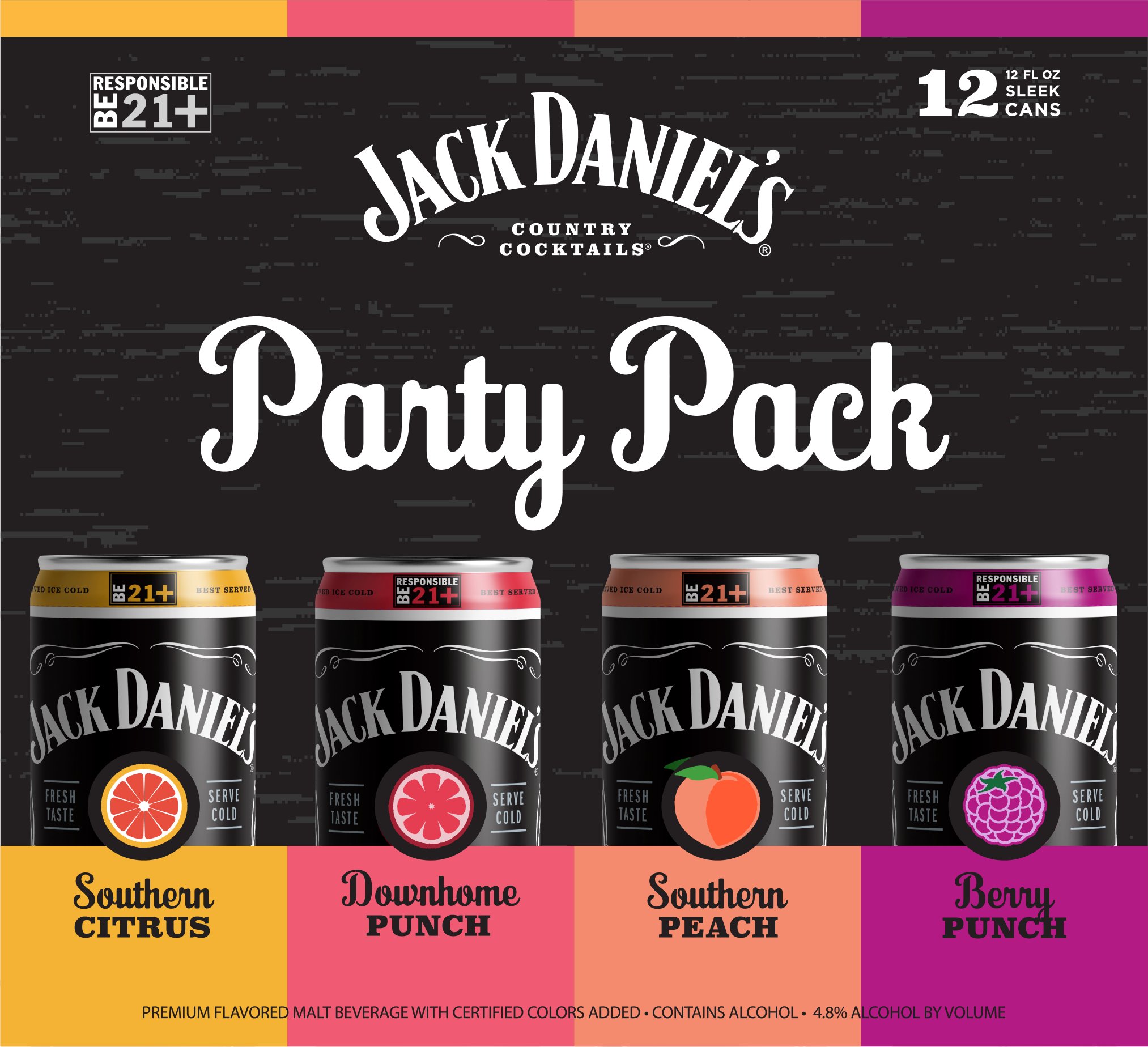 Jack Daniel's Party Pack 12 pk Cans - Shop Malt beverages & coolers at ...