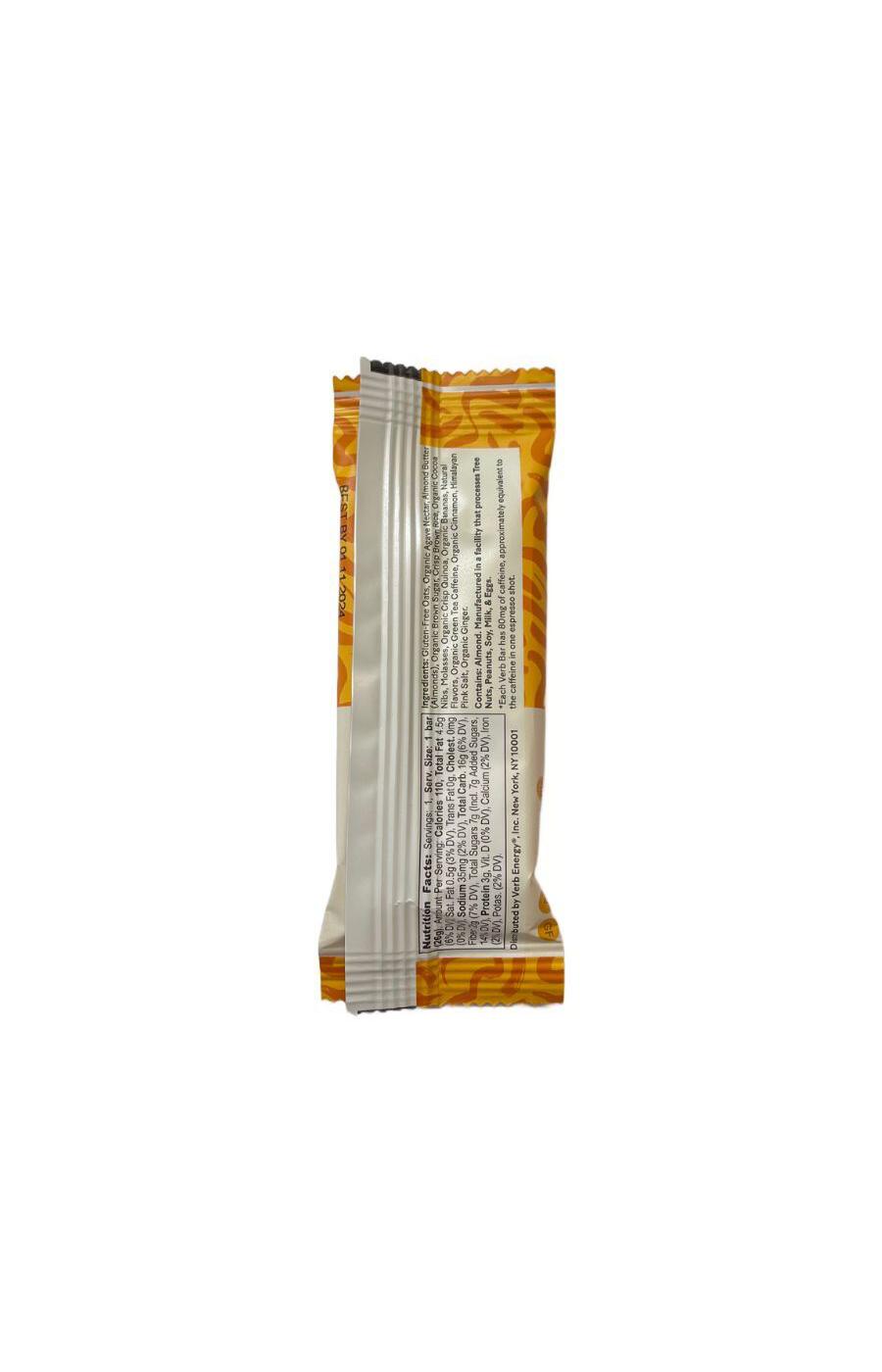 Verb Energy Chocolate Chip Banana Bread Caffeinated Energy Bar - Shop ...