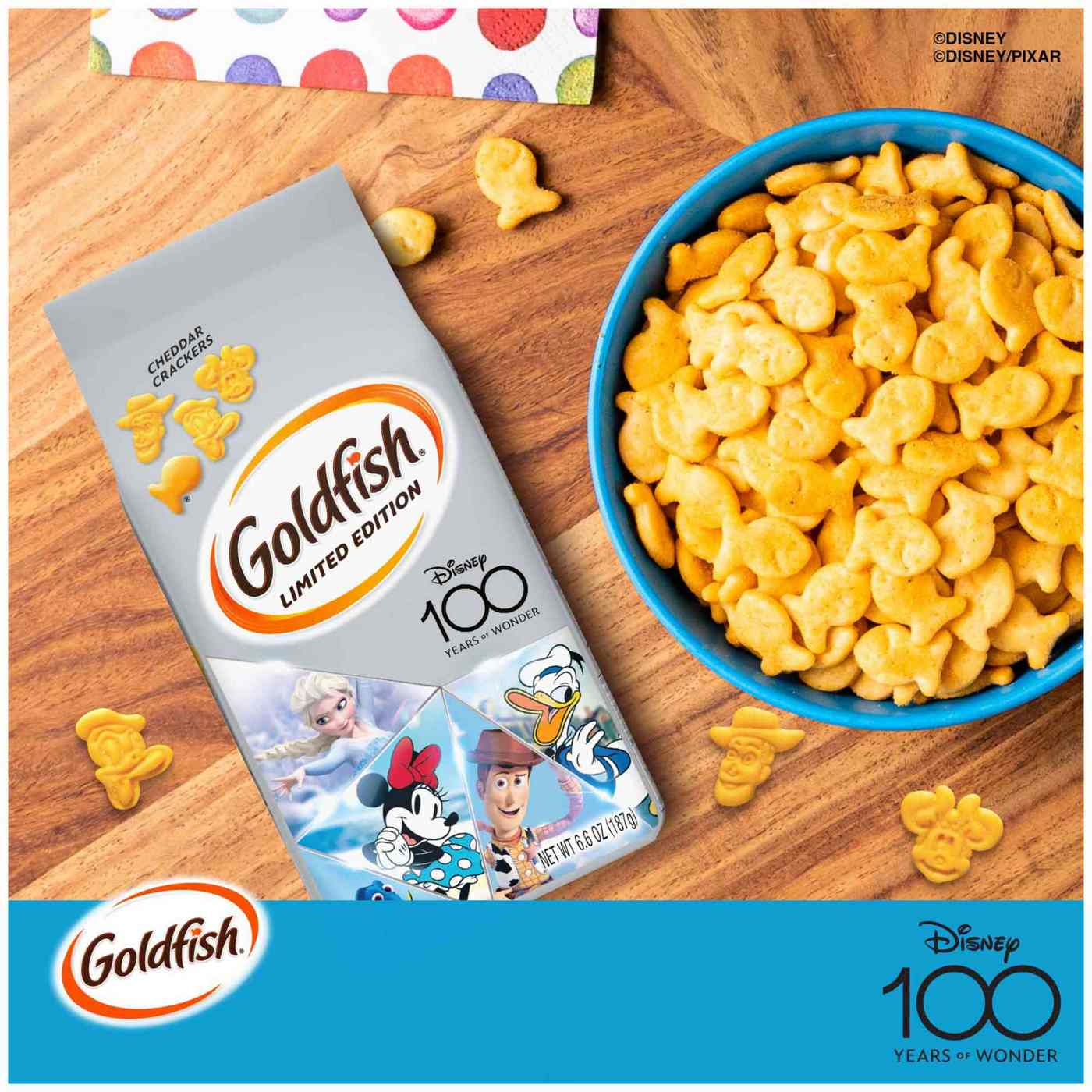 Goldfish Disney 100th Cheddar Crackers - Shop Crackers & breadsticks at ...