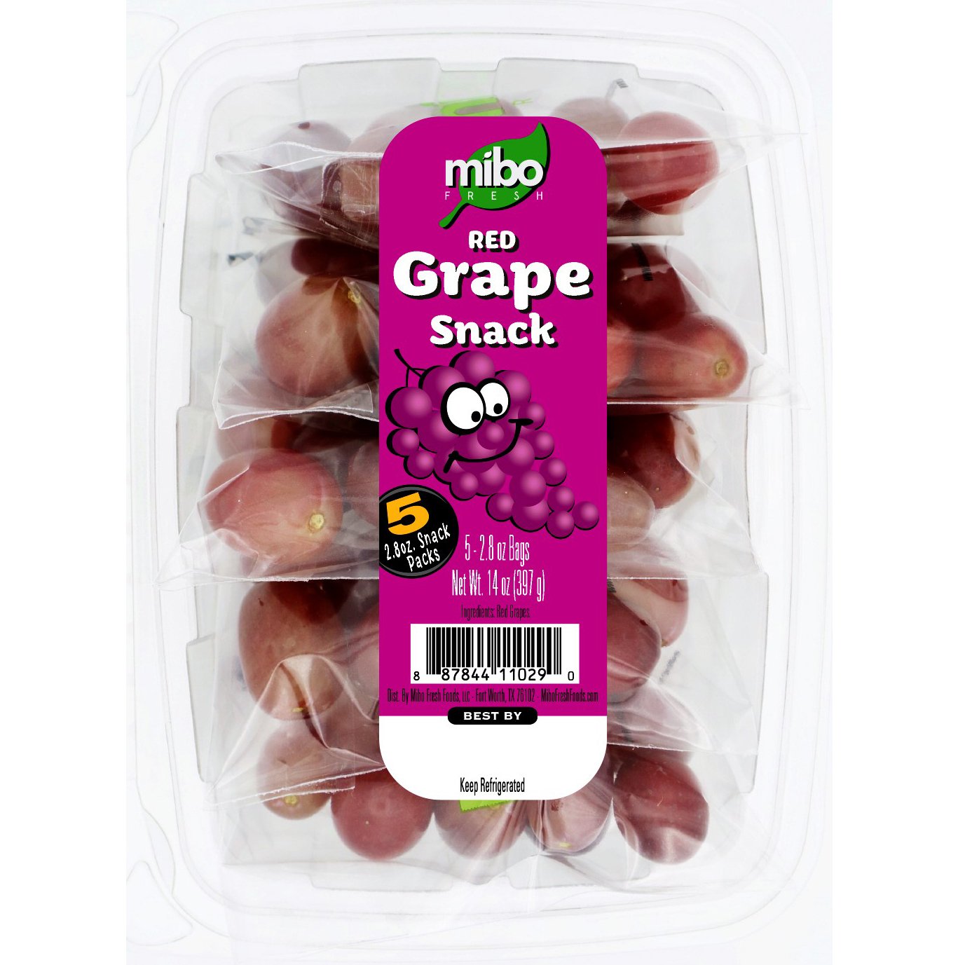 Mibo Fresh Red Grape Snacks - Shop Grapes at H-E-B