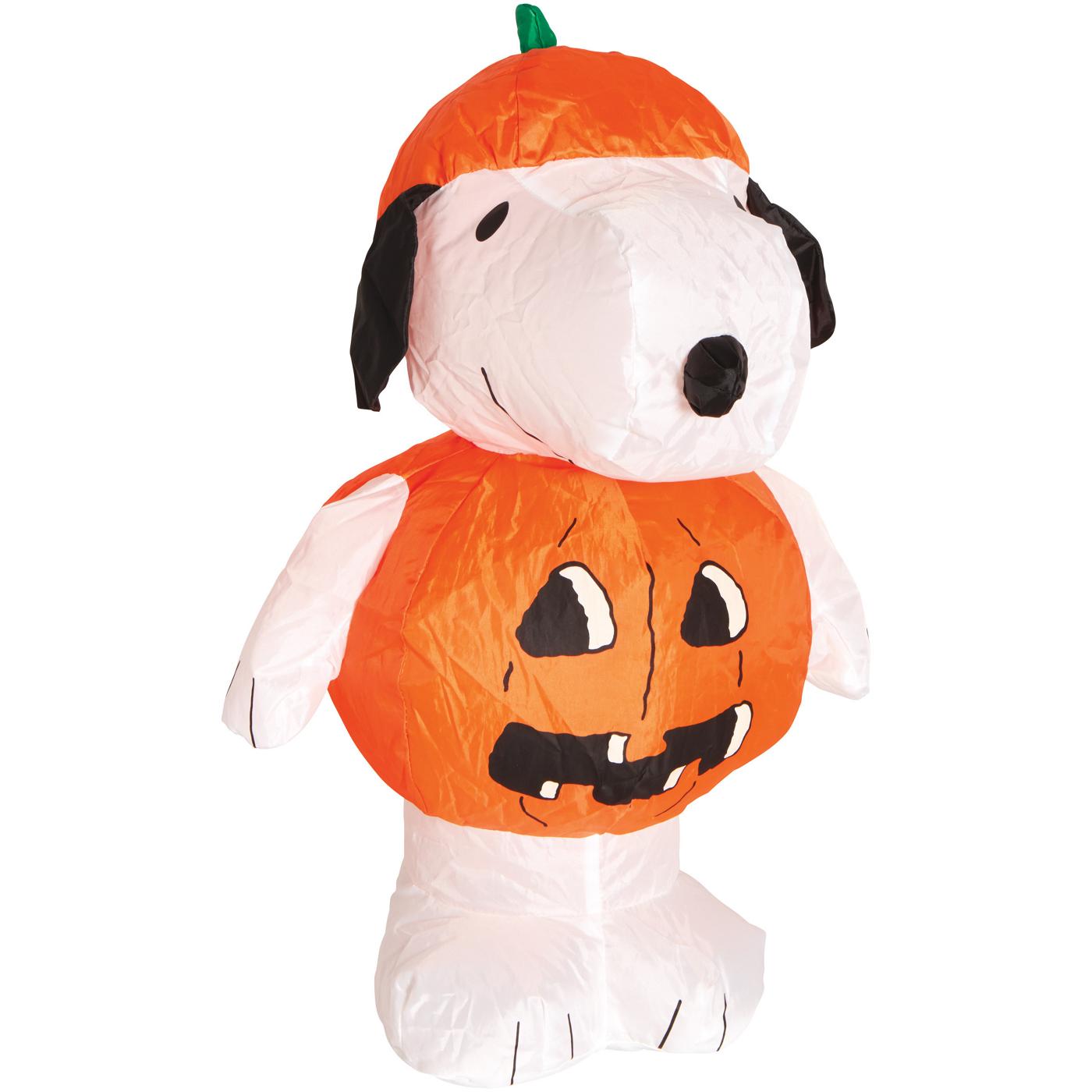Gemmy Peanuts Pumpkin Snoopy Halloween Airdorable Airblown Inflatable ...