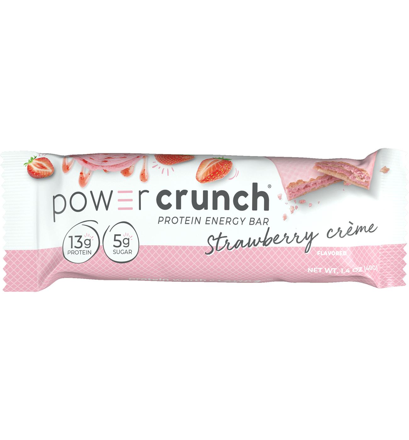 Power Crunch 13g Protein Energy Bar - Strawberry Crème - Shop Granola ...