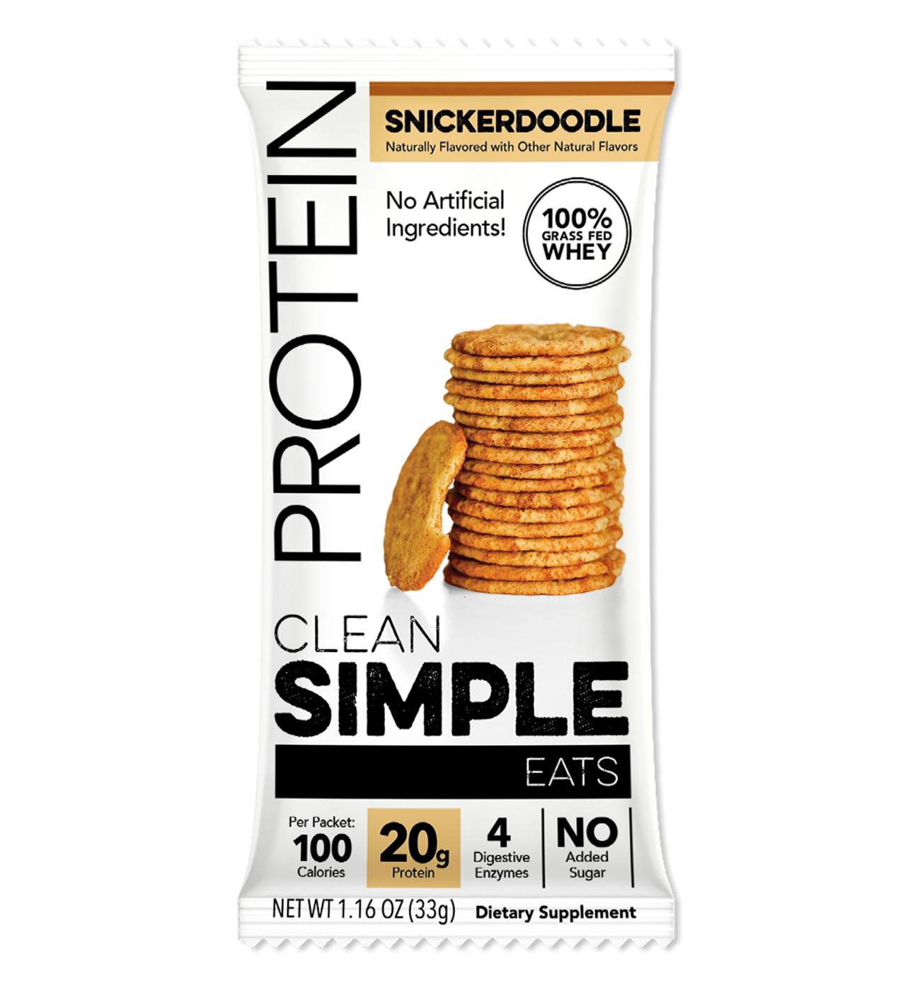 Clean Simple Eats 20g Protein Powder Packet - Snickerdoodle - Shop Diet ...