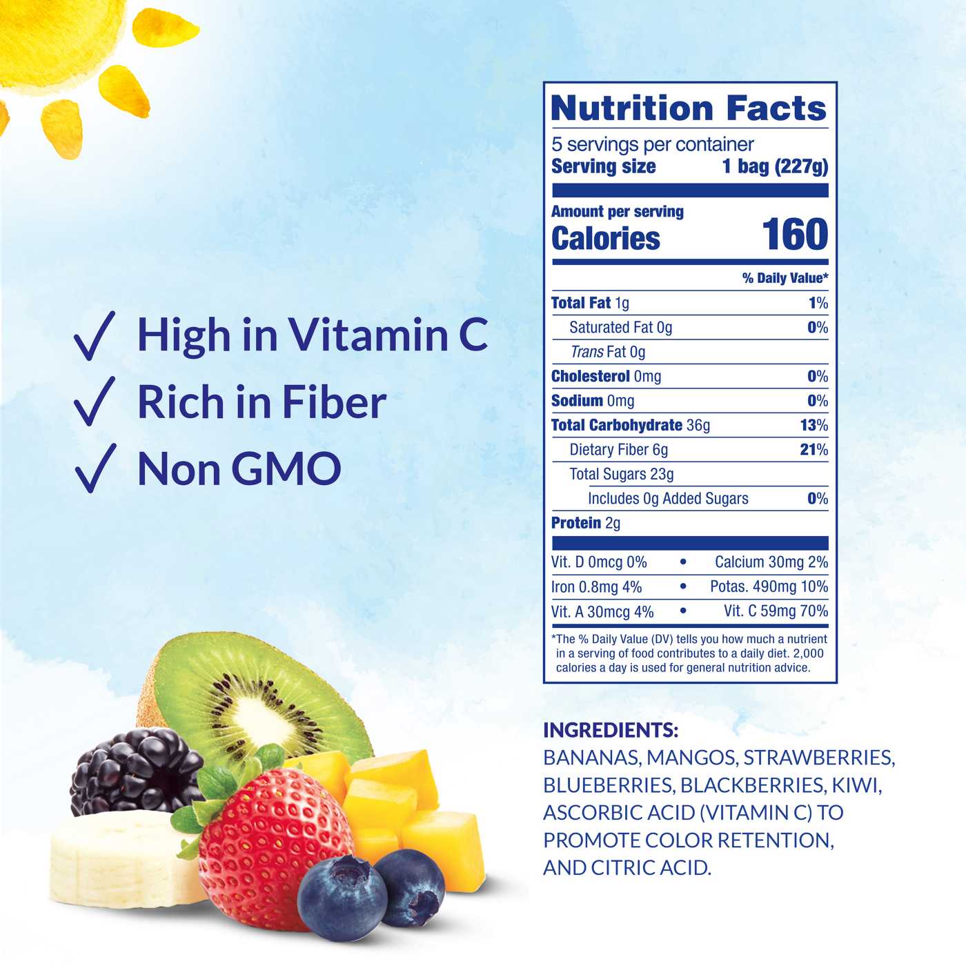 Dole Crafted Smoothie Banana Mango Berry Blends - Shop Juice ...