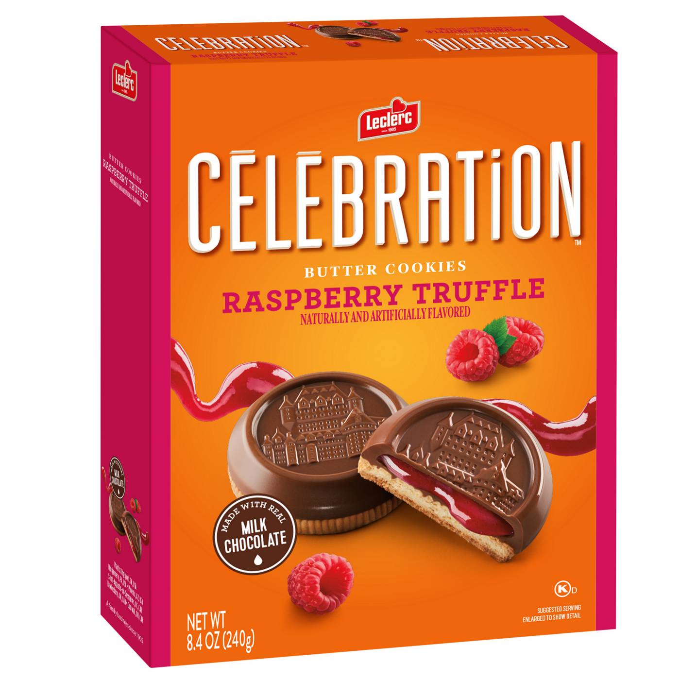 Leclerc Celebration Raspberry Truffle Butter Cookies - Shop Cookies at ...