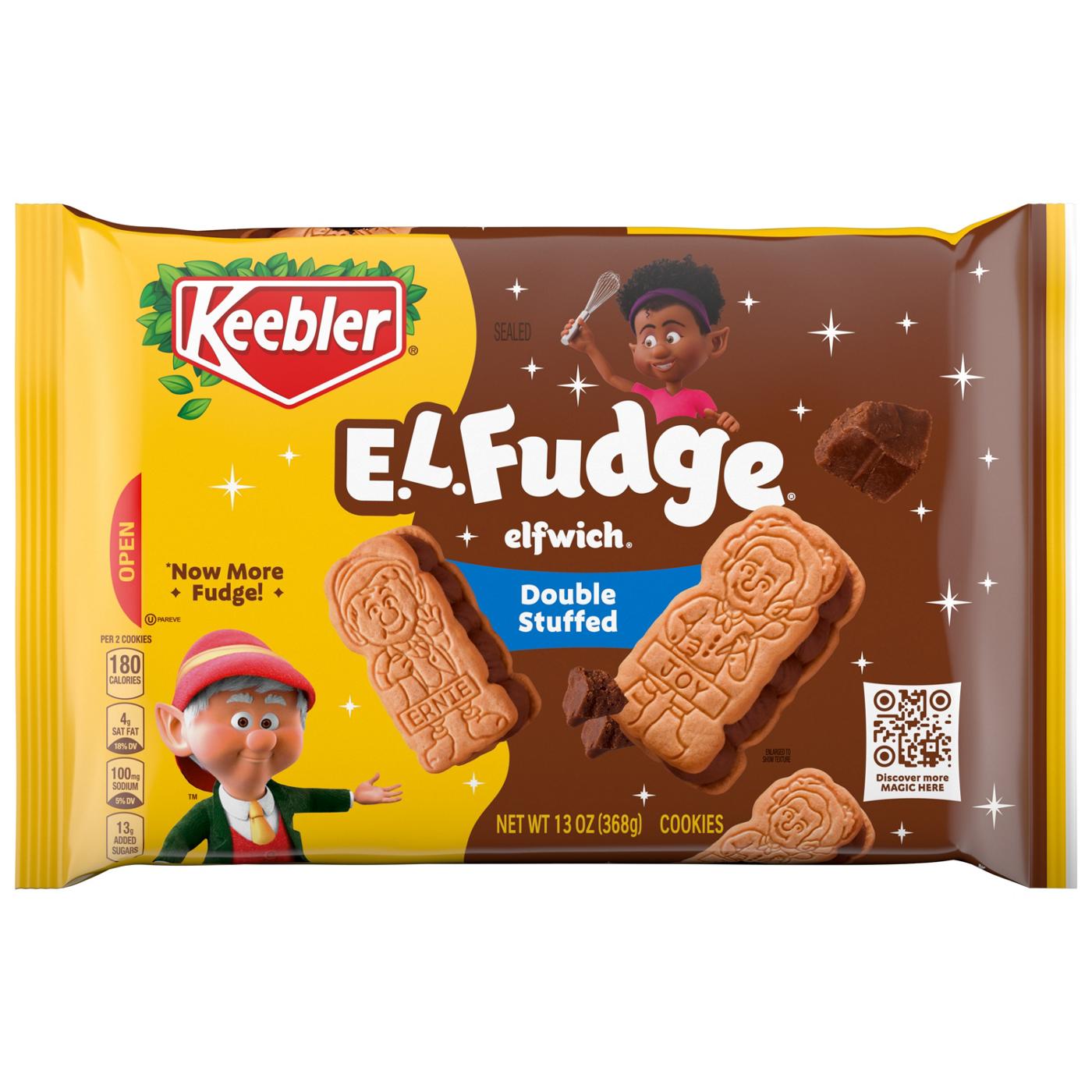 Keebler Double Stuffed E.L. Fudge Elfwich Cookies - Shop Cookies at H-E-B
