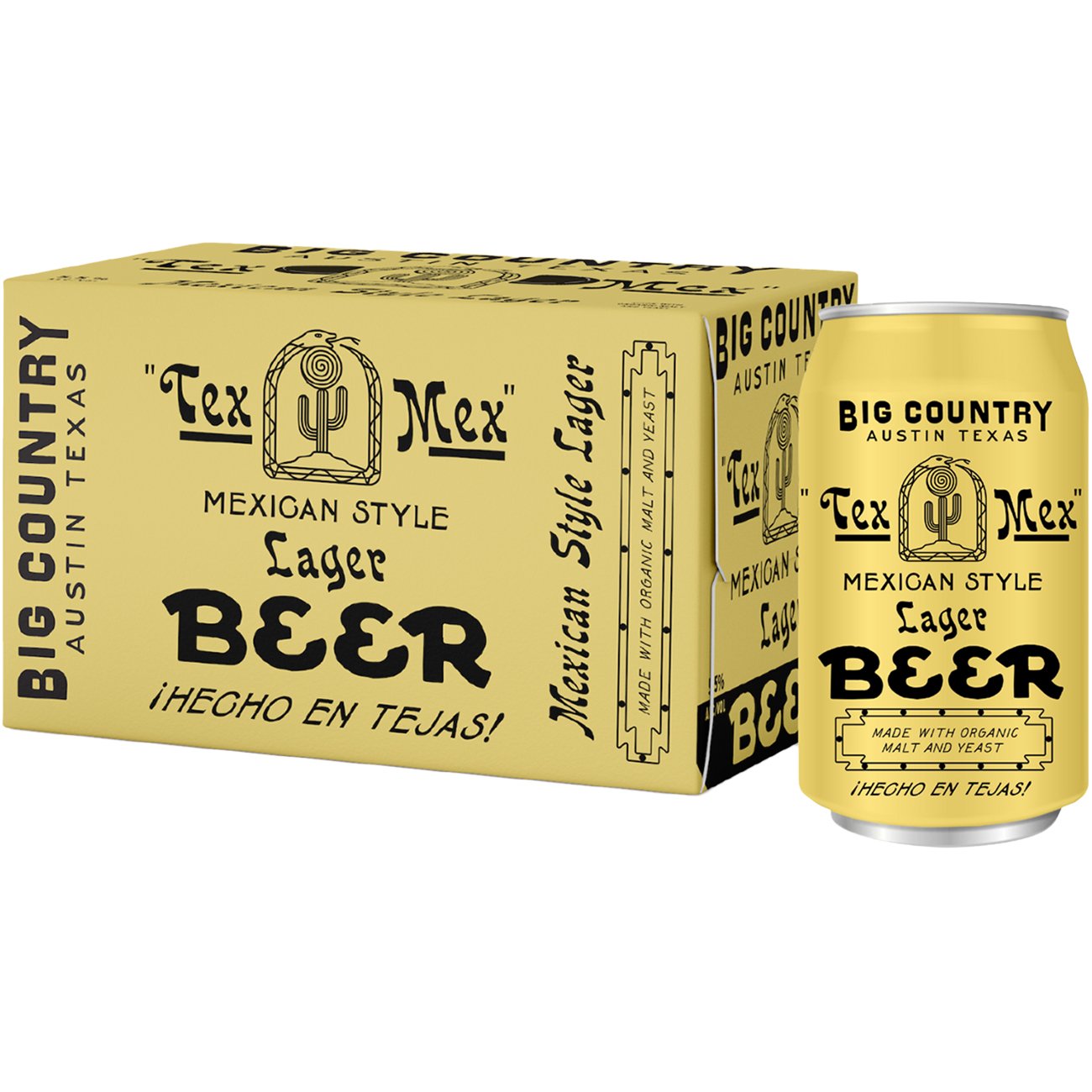 Big Country Organic Brewing Co. Tex Mex Lager 12 oz Cans - Shop Beer at ...