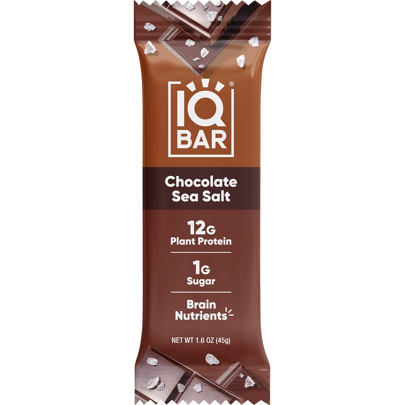 IQBar 12g Plant Protein Bar - Chocolate Sea Salt - Shop Granola & snack ...