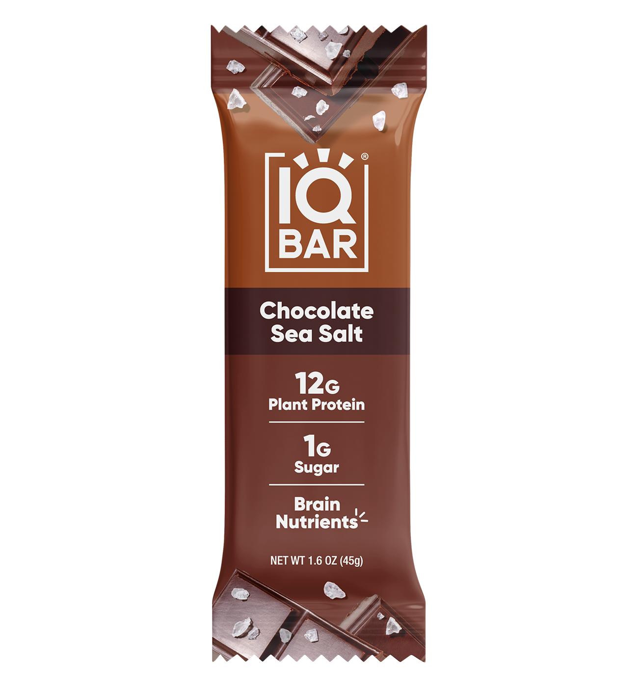 IQBar 12g Plant Protein Bar - Chocolate Sea Salt - Shop Granola & snack ...