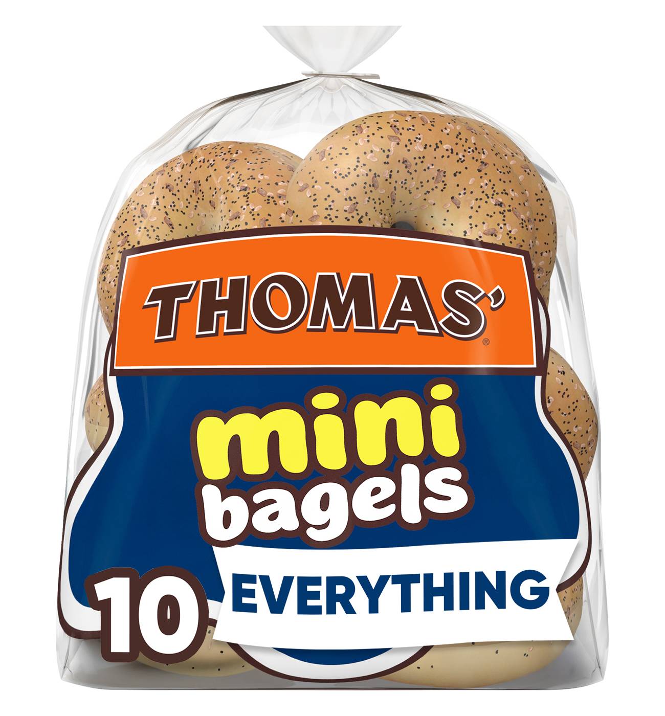 Thomas' Everything Mini Bagels - Shop Bagels at H-E-B